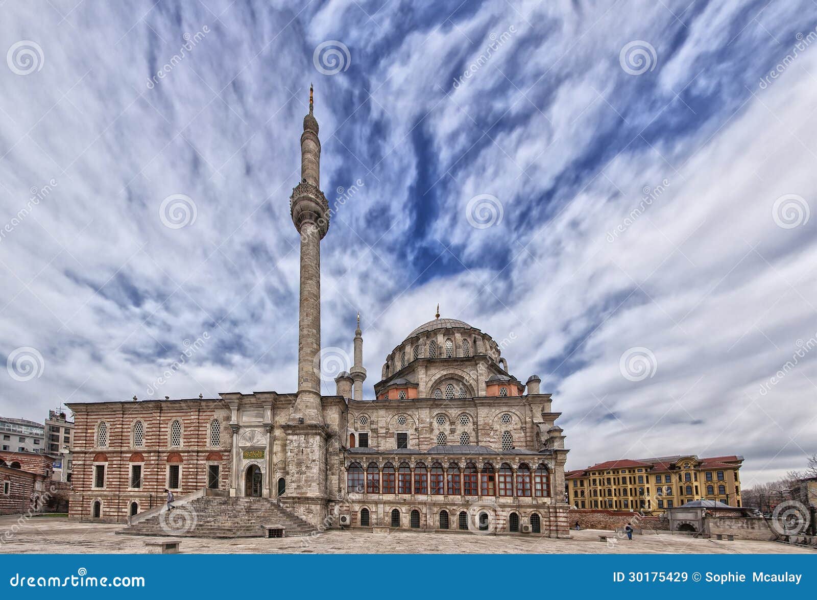 Laleli Tulip Mosque in Istanbul Stock Image - Image of architecture ...