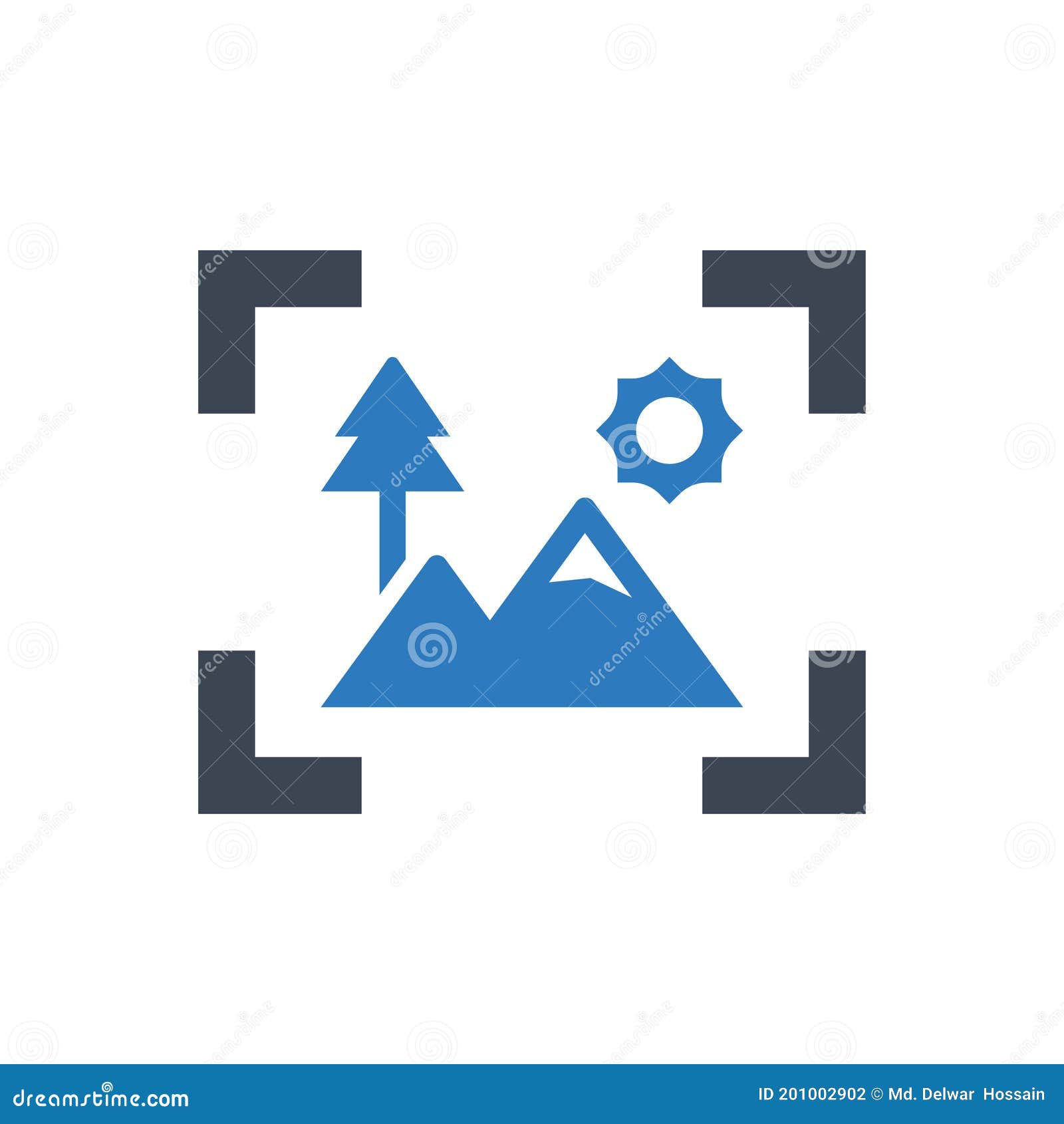 Image Landscape Icon. Simple Vector Graphics Stock Vector ...