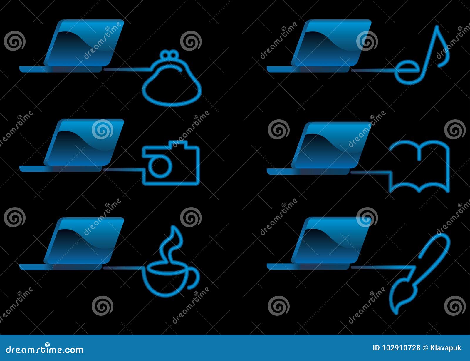 Computer Icons. Vector Illustration Stock Vector - Illustration of ...