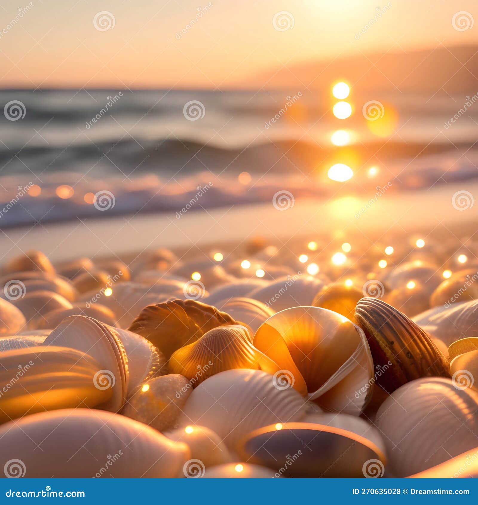 Image of the Large Nautilus Shell and Ordinary Shell Laying on the ...