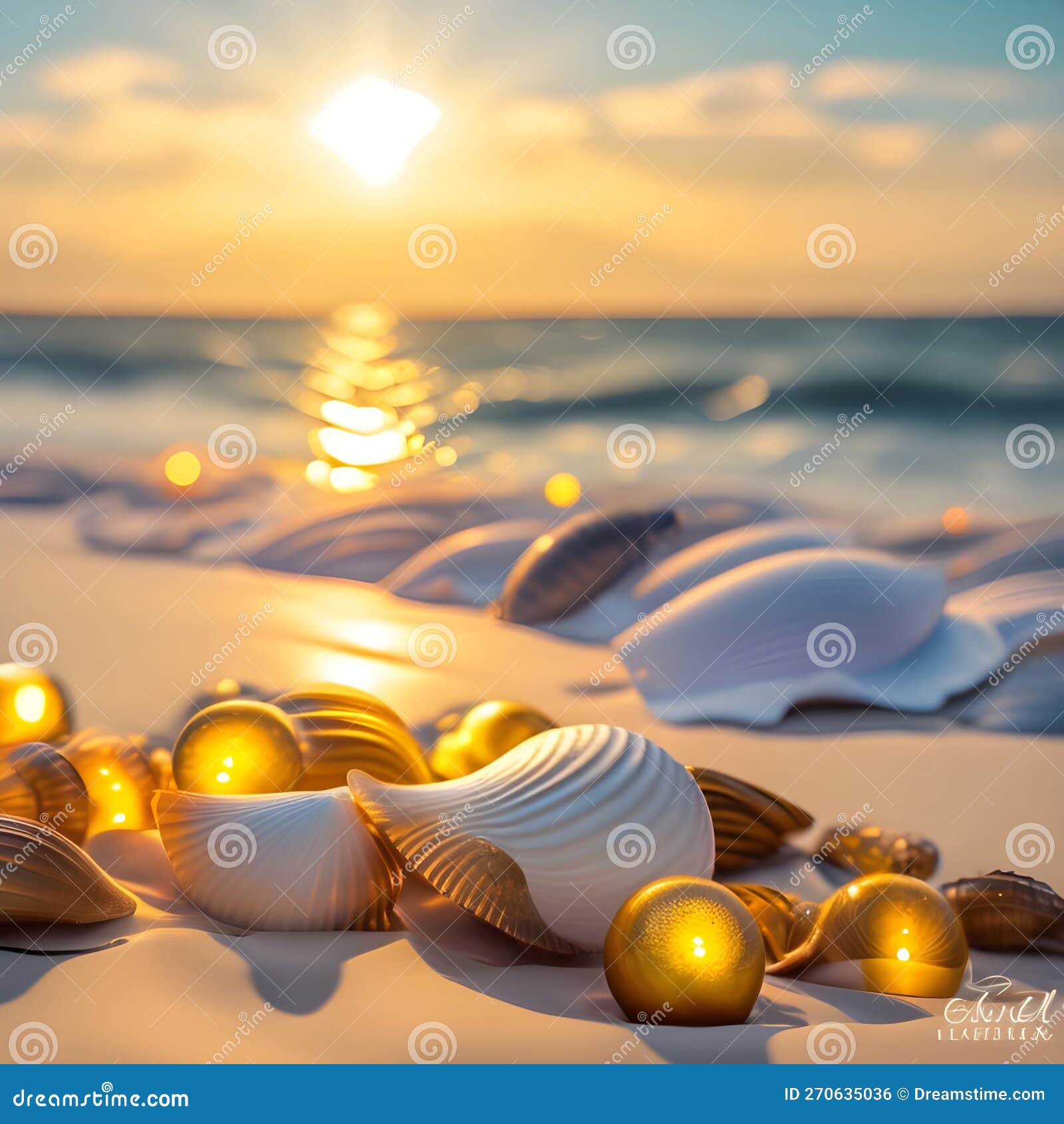 Image of the Large Nautilus Shell and Ordinary Shell Laying on the ...