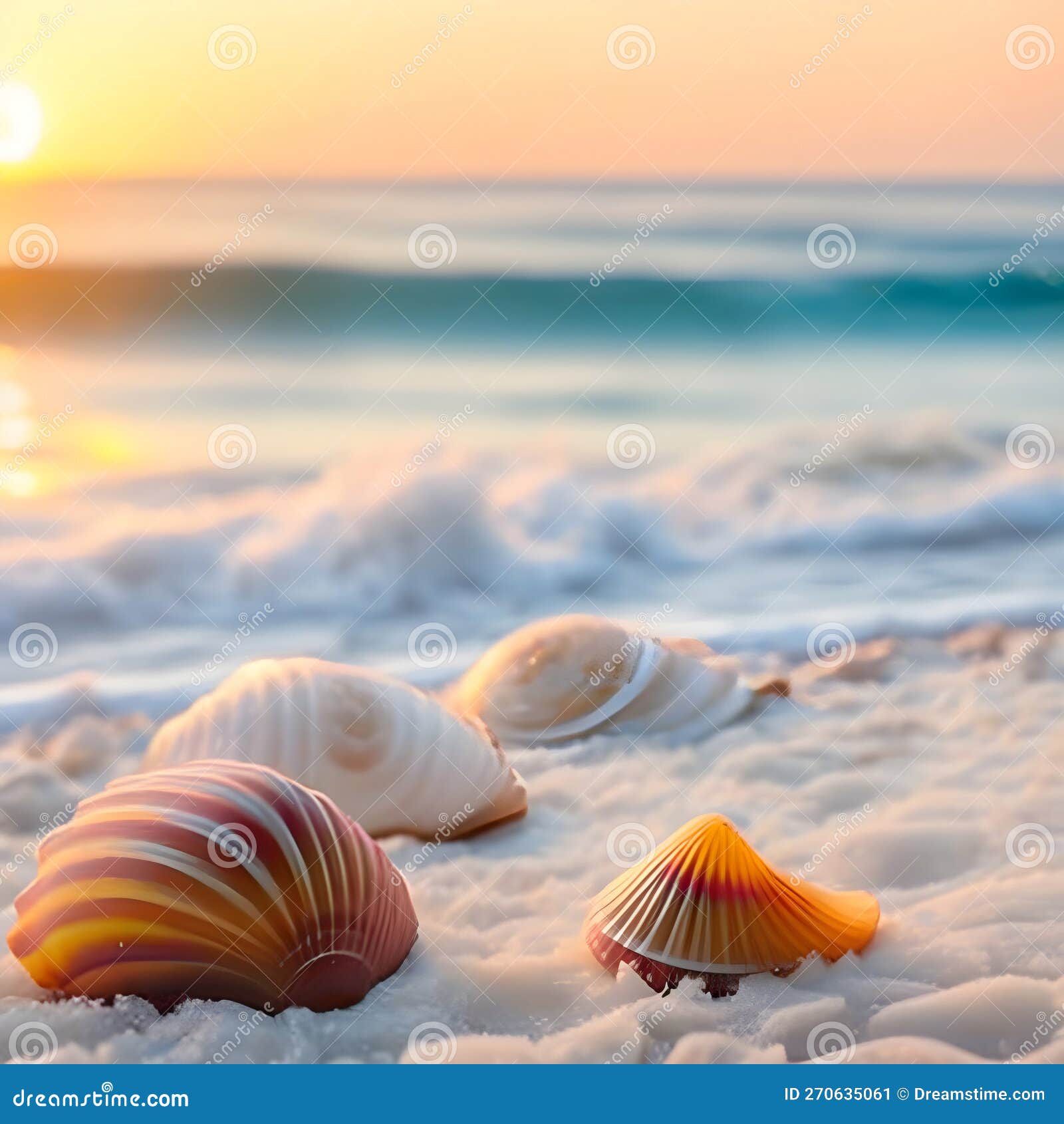 Image of the Large Nautilus Shell and Ordinary Shell Laying on the ...