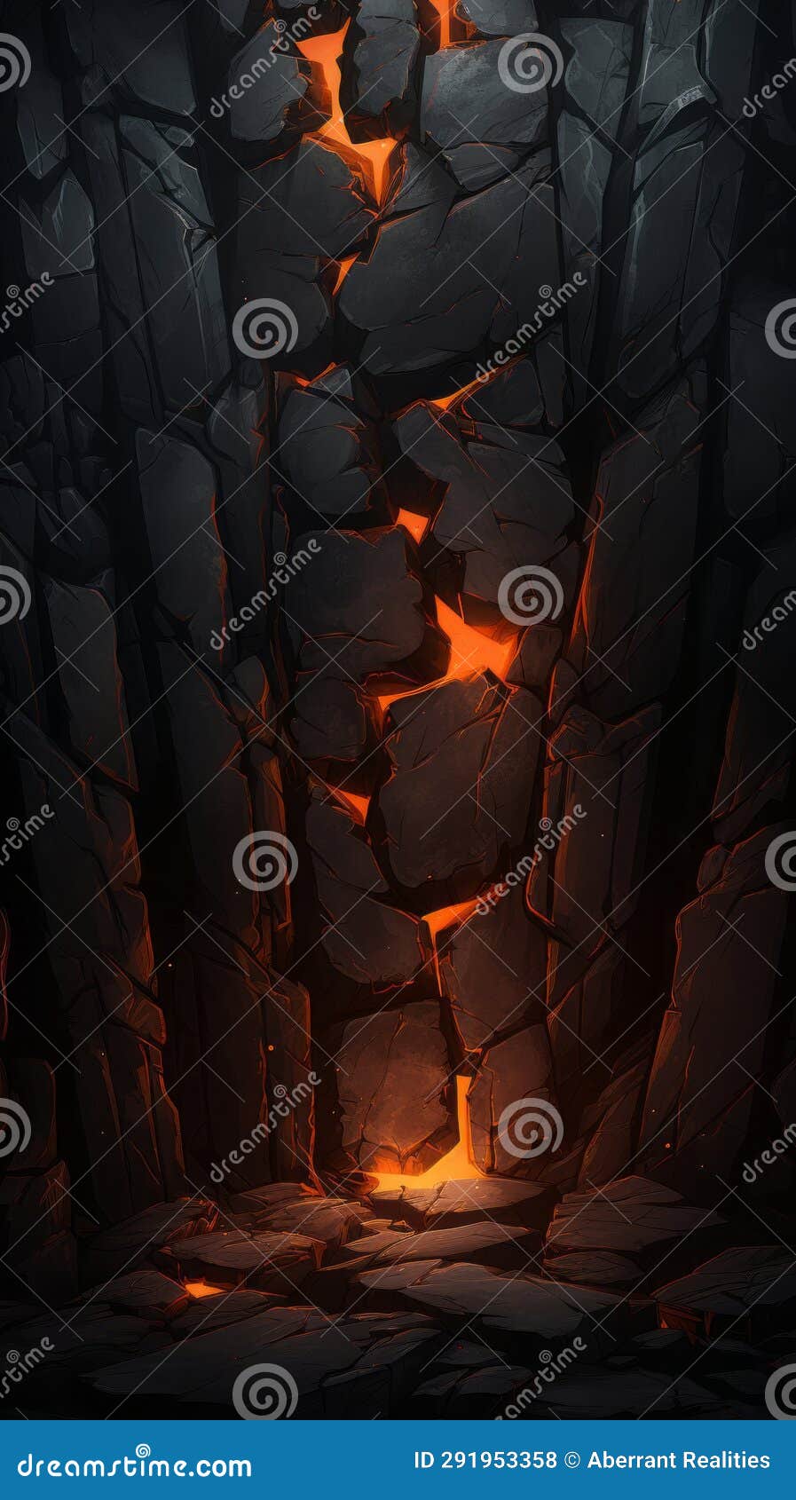 Lava Cave Top Down Game Tileset Cartoon Vector | CartoonDealer.com ...
