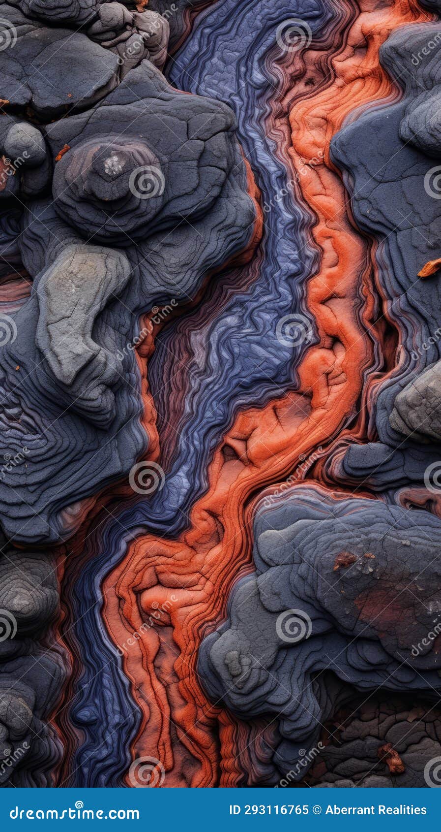 An Image of Lava Rocks with Orange and Black Colors Stock Illustration ...