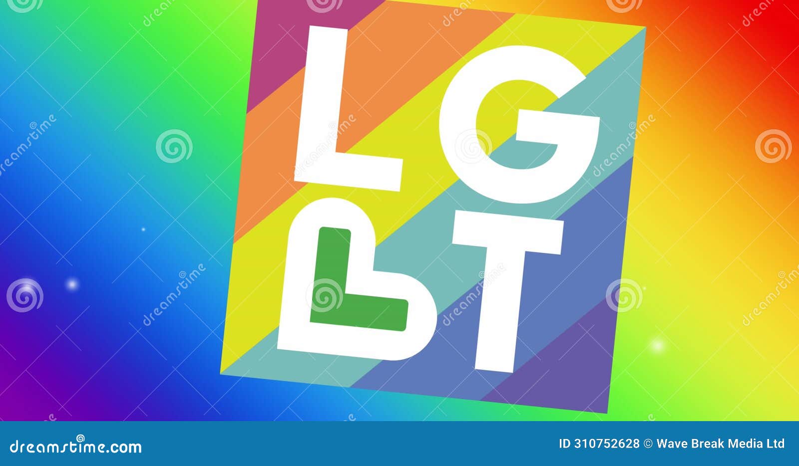 Image of Lgbt Text and Rainbow Square Stock Photo - Image of lgbt ...