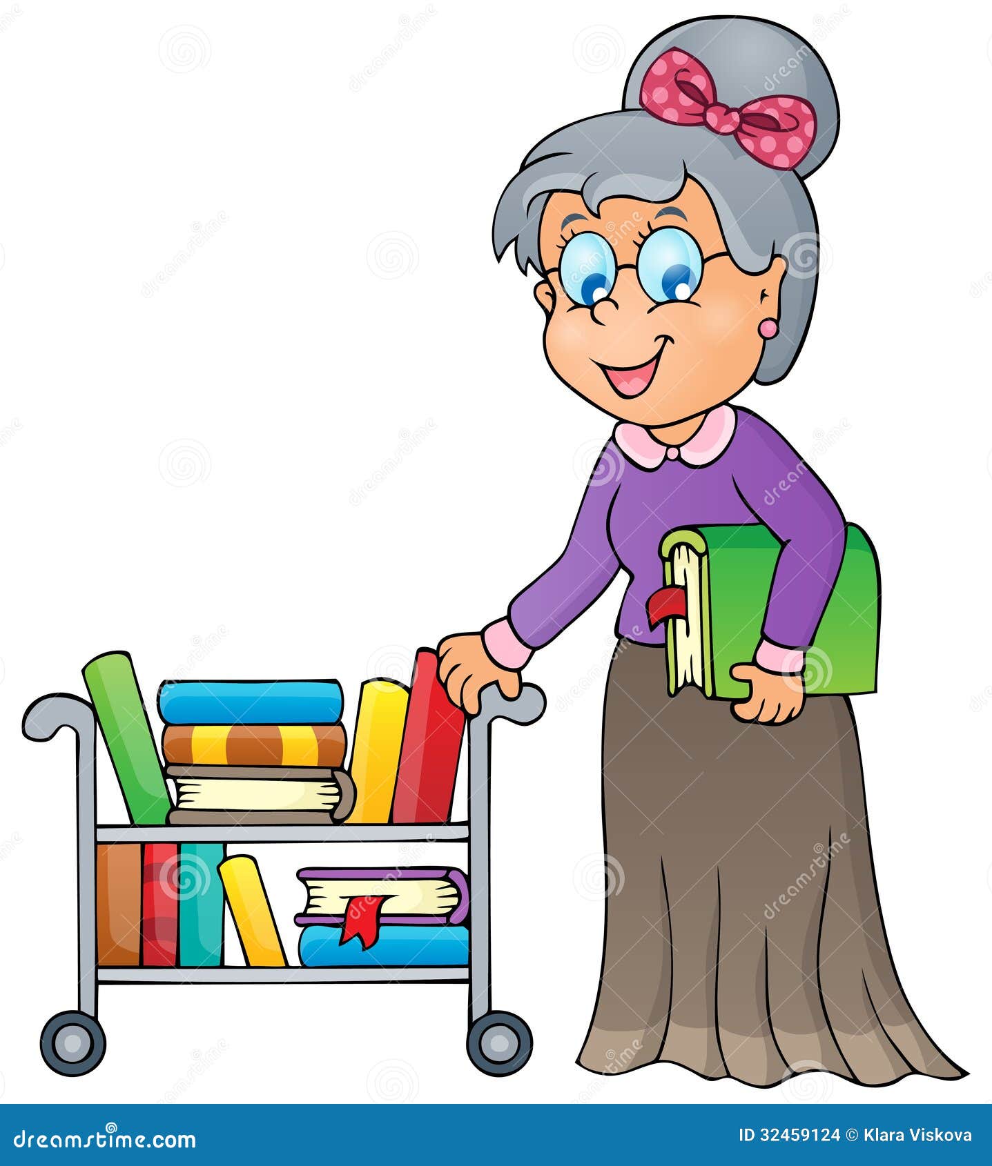 Librarian Cartoon Vector | CartoonDealer.com #11626035