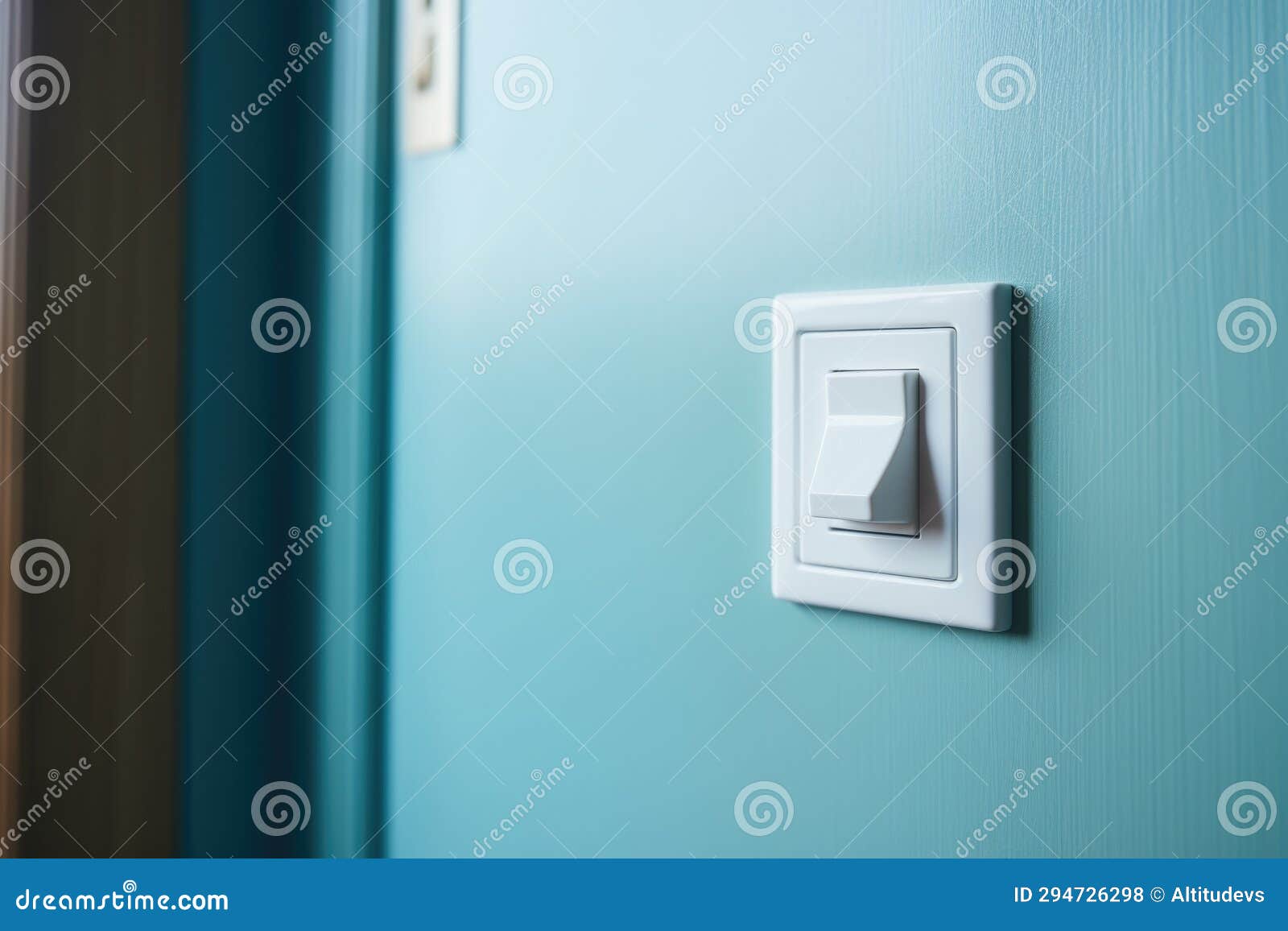 Image of a Light Switch Turned Off in a Daytime Stock Photo - Image of ...