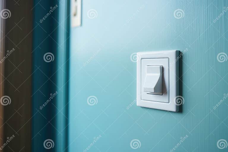 Image of a Light Switch Turned Off in a Daytime Stock Photo - Image of ...