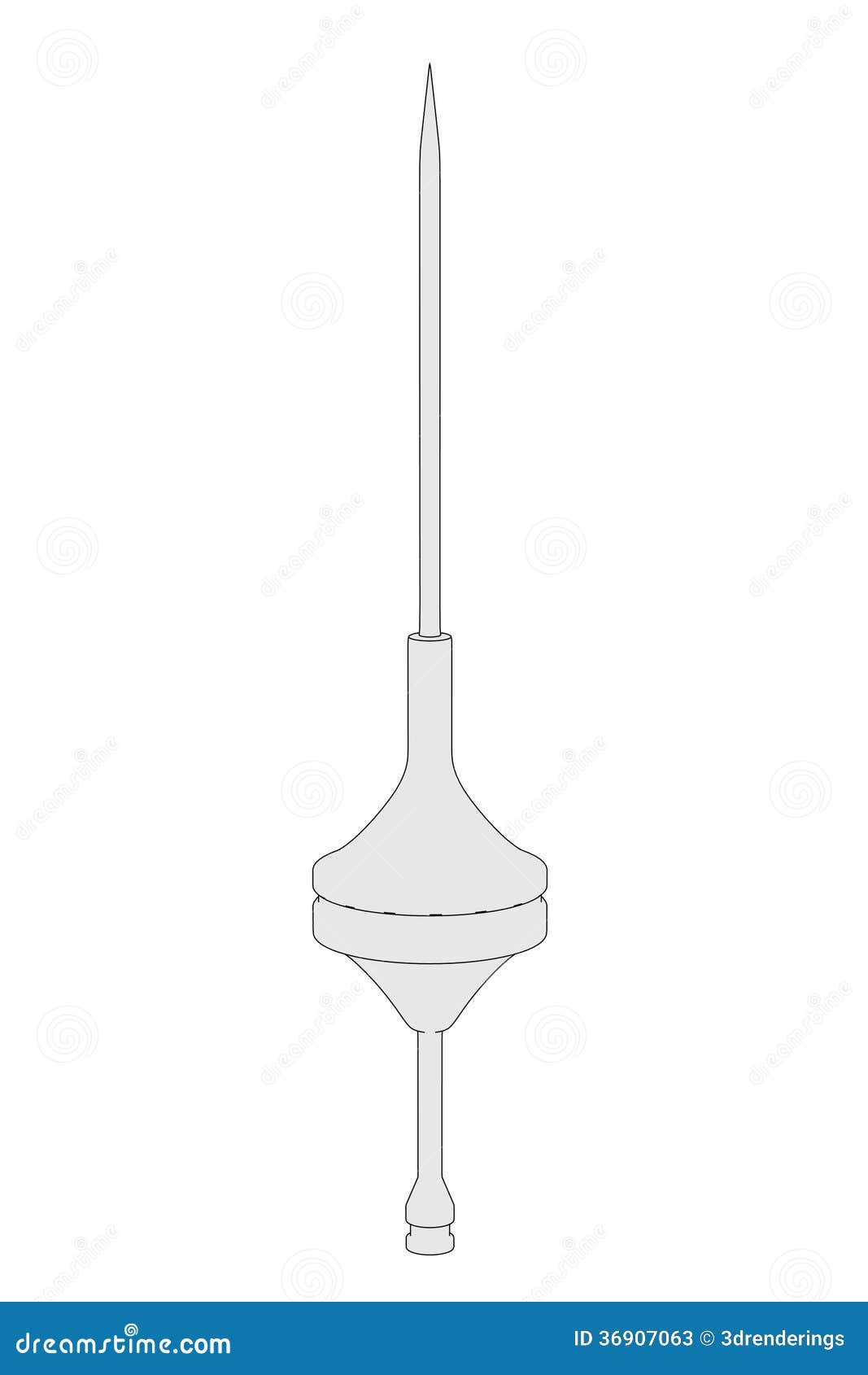 Image of lighting rod stock illustration. Illustration of drawing ...