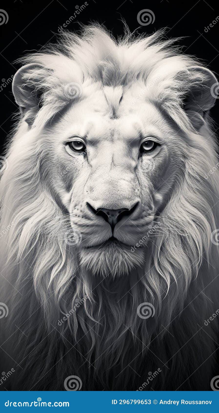 Image of a Lion in X-ray Photography Style. Stock Image - Image of ...