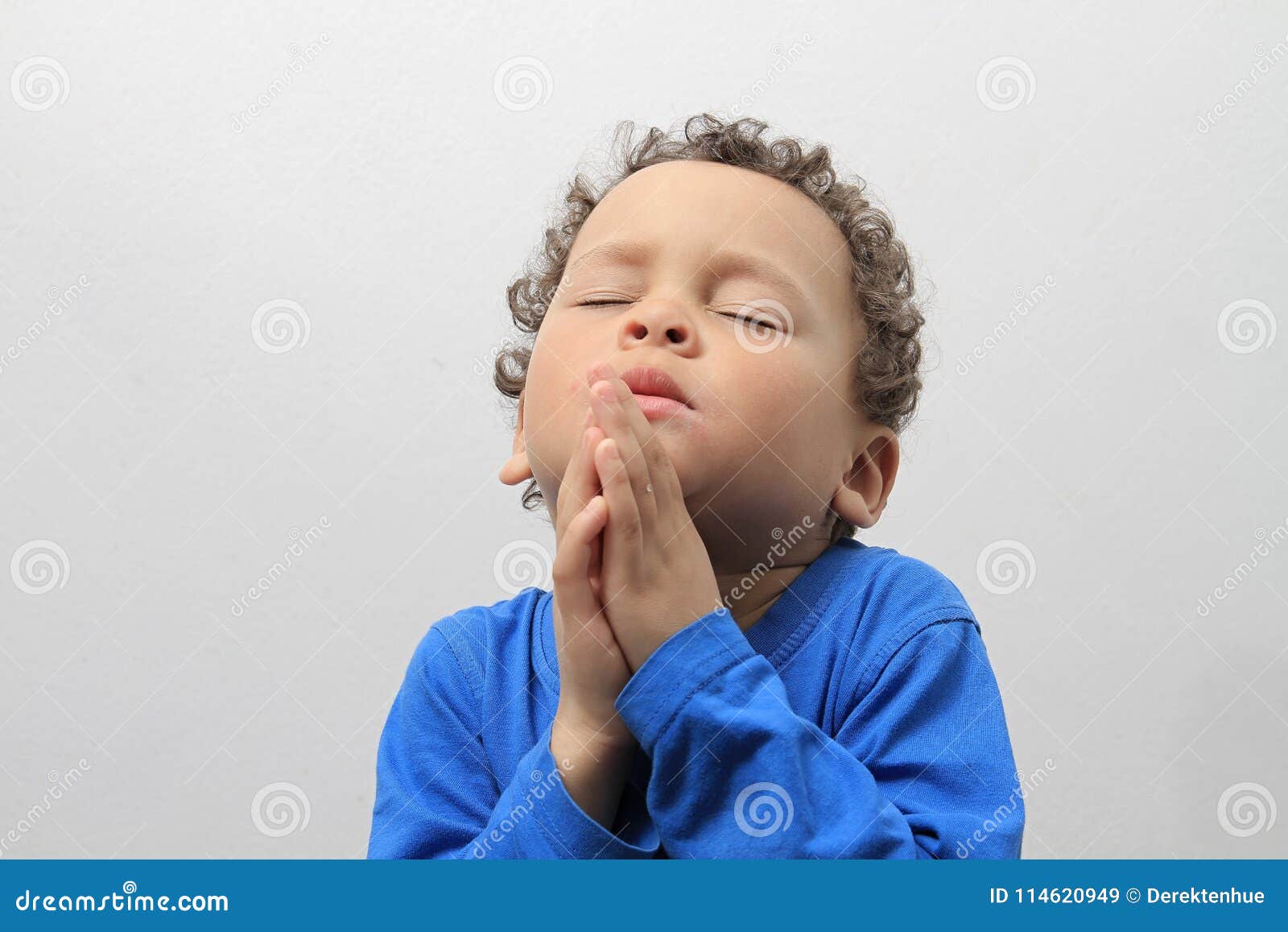 Little Boy Praying To God Stock Photo Stock Image - Image of nature ...