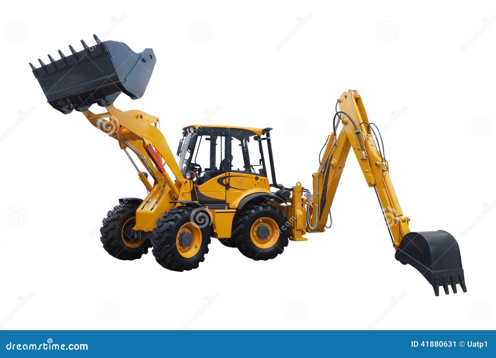 The image of loader stock image. Image of flat, scoop - 41880631