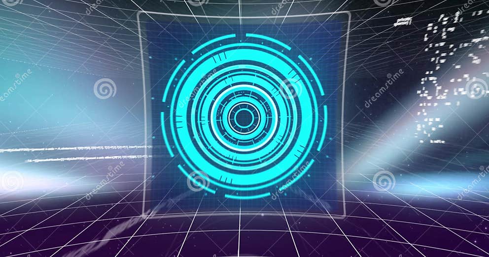 Image of Loading Circles, 6g Text and Computer Language Over Abstract Pattern Stock Image ...