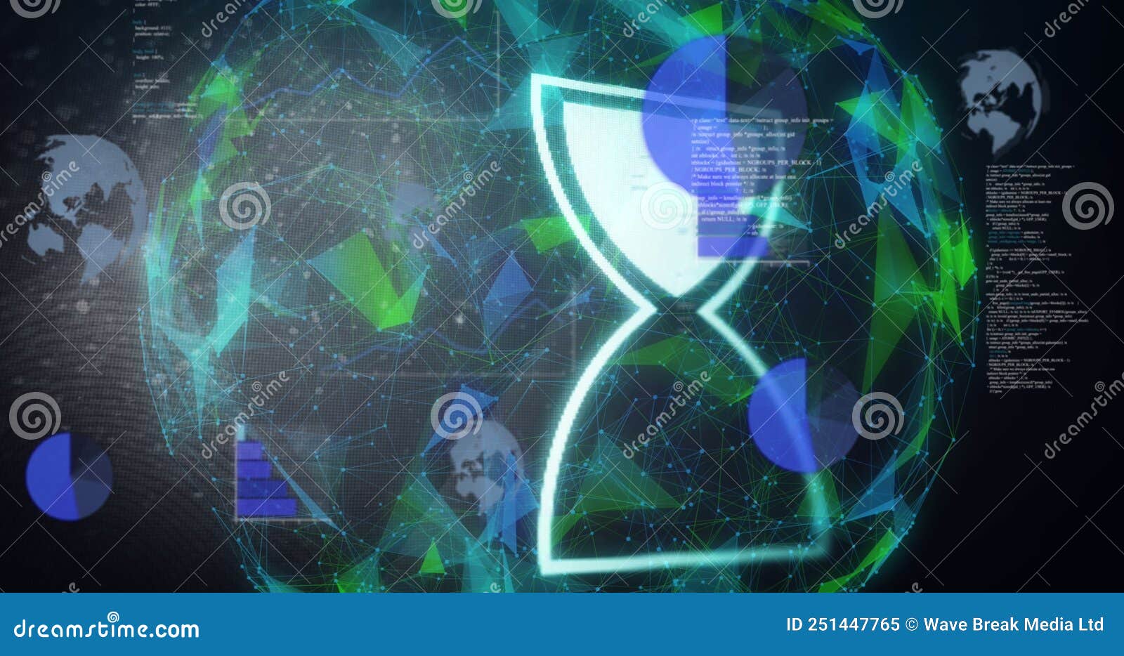 Loading Hourglass Isolated On White Background. Vector Illustration ...