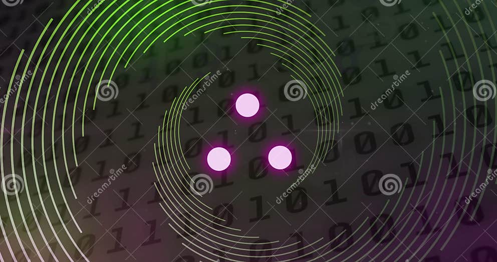 Image of Loading Ring Over Binary Coding Stock Photo - Image of coding, network: 251500208