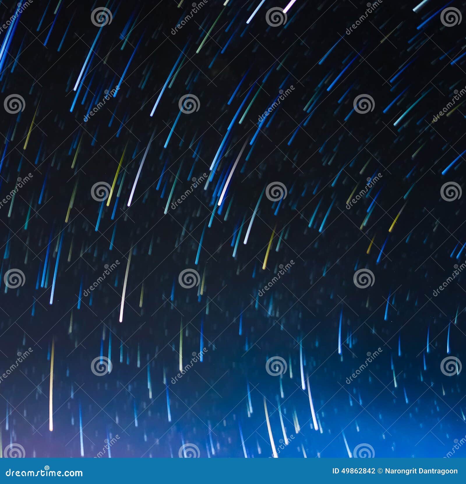 Image of Long Exposure Star Trails. Stock Photo - Image of nature ...