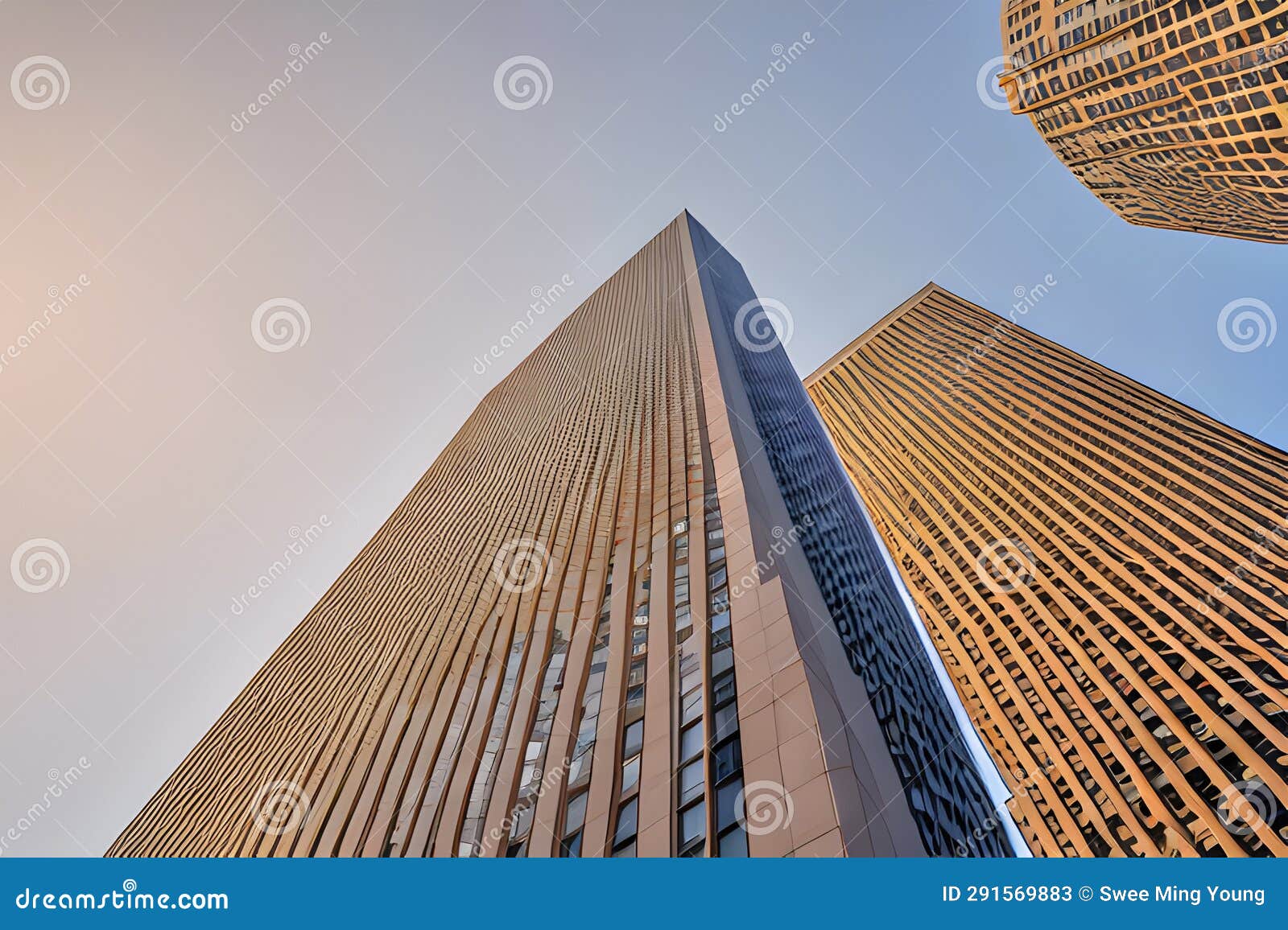 Image of Looking Up Scene the Very Tall Building Skyscraper Stock ...