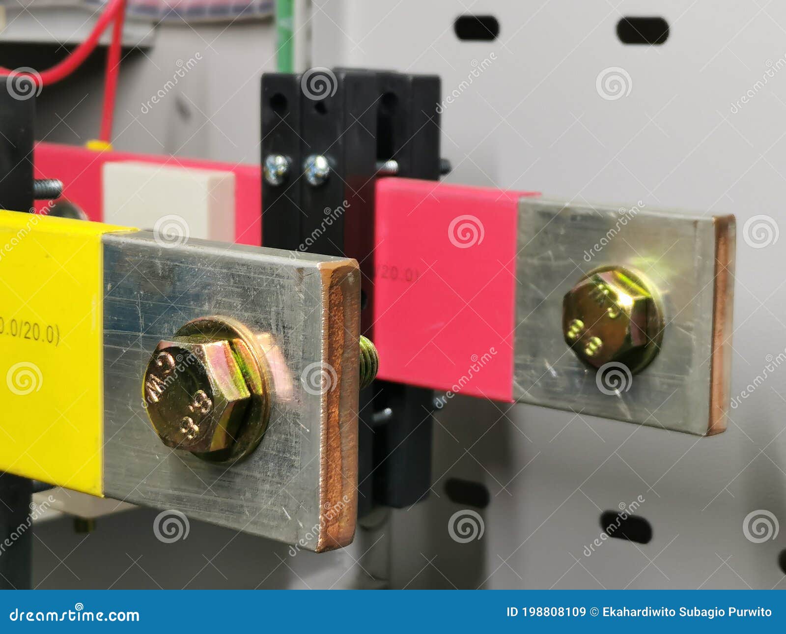 Image of Low Voltage Switchboard Copper Connection Compartment. Stock ...