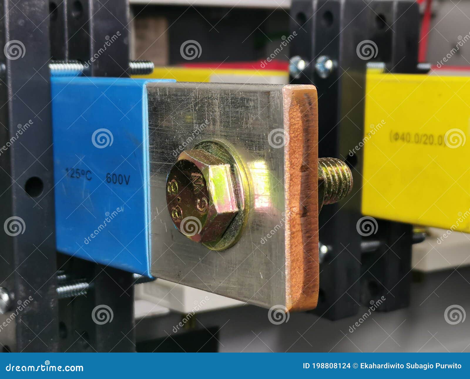 Image of Low Voltage Switchboard Copper Connection Compartment. Stock ...