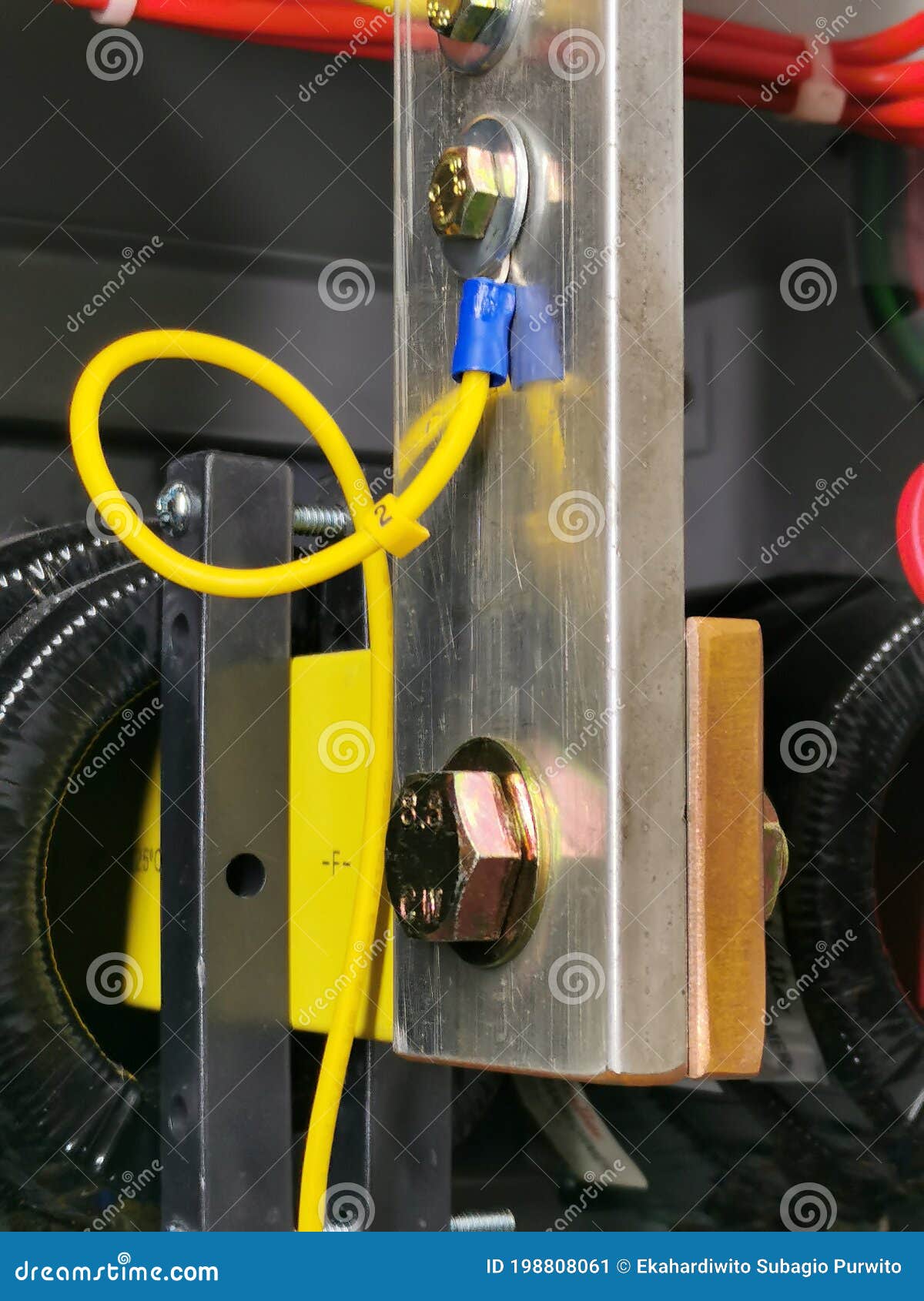 Image of Low Voltage Switchboard Copper Connection Compartment. Stock ...