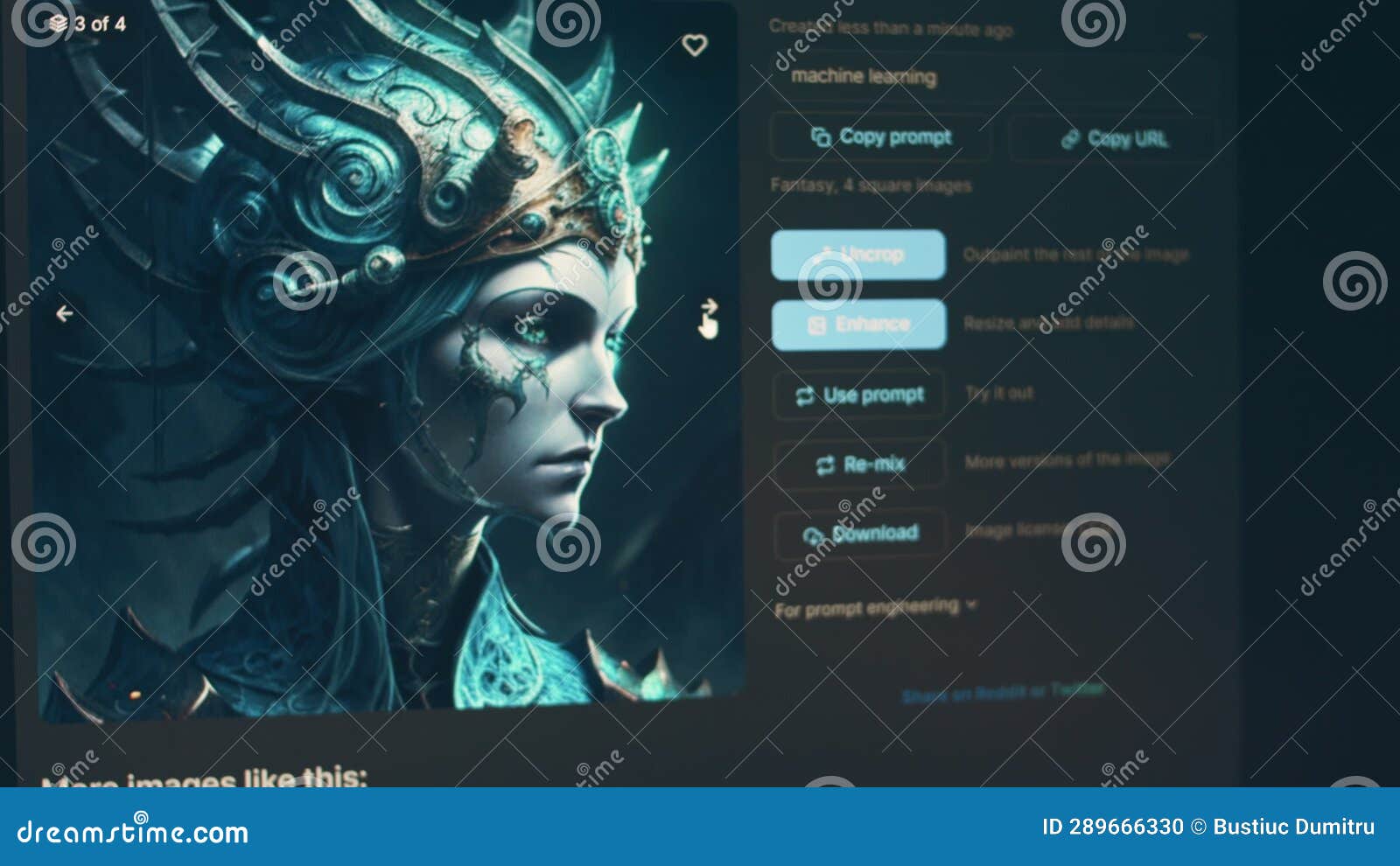 Image of Machine Learning Generated by Artificial Intelligence. Digital ...