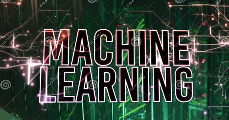 Image of Machine Learning Text Over Abstract Patterns Against ...