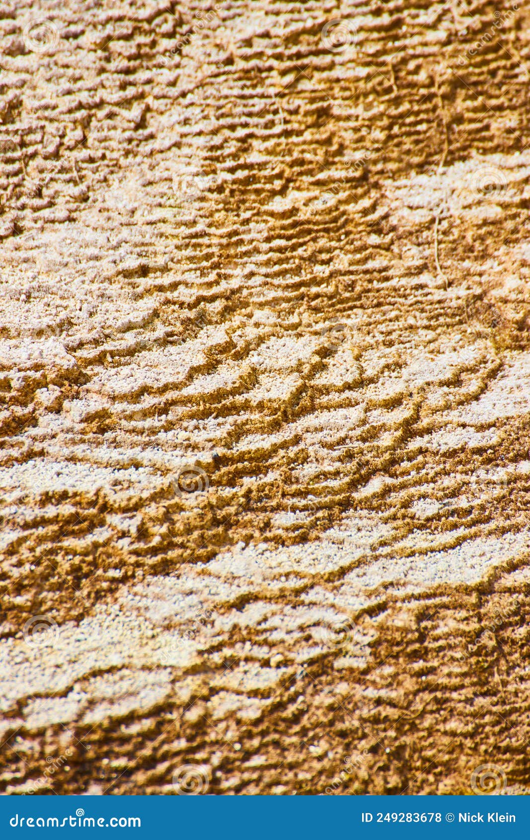 Macro View of Dozens of Terrace Layers in Yellowstone Stock Photo ...
