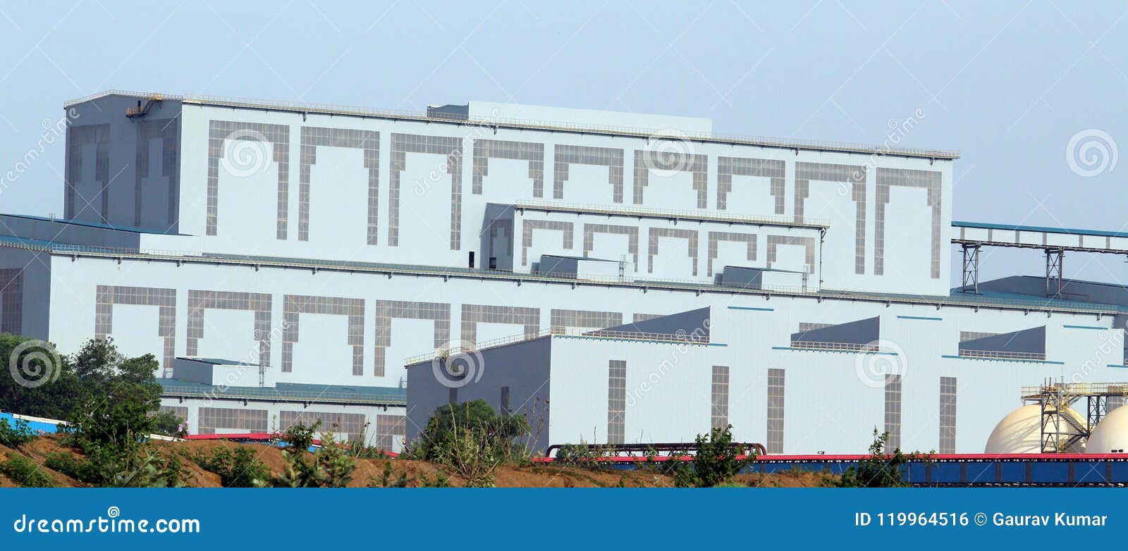 Main Steel Make Structure at Plant Stock Photo - Image of structure ...