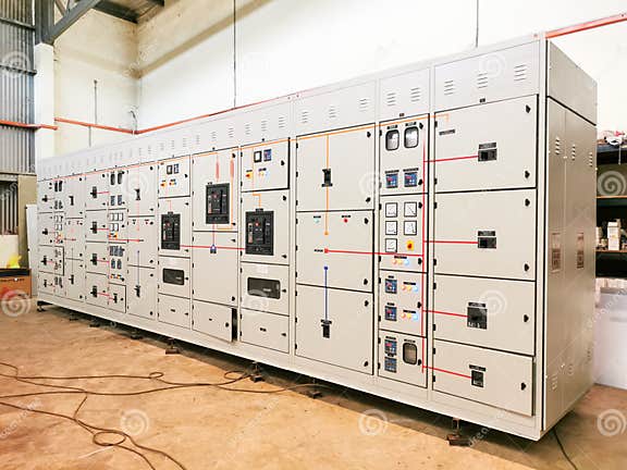 Image of Main Switchboard in Factory. Stock Photo - Image of equipment ...