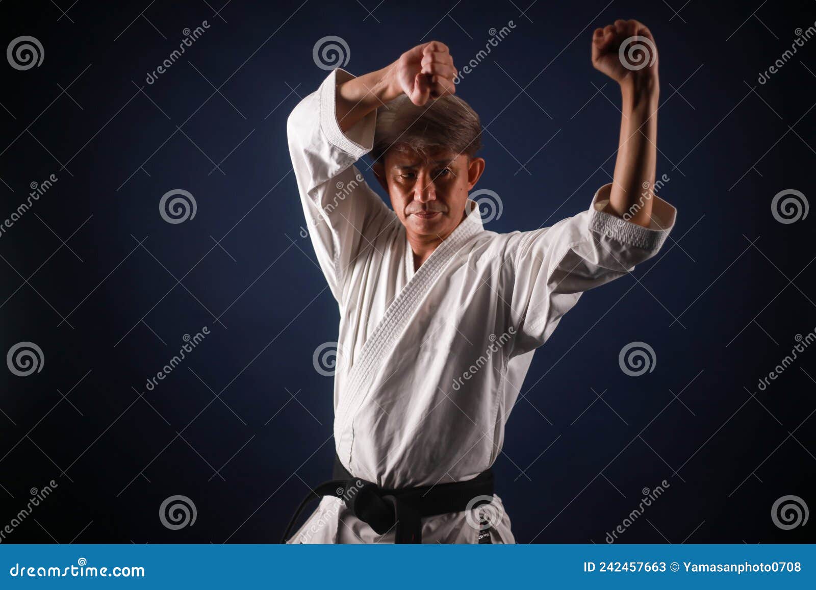 Man doing karate stock image. Image of martial, karate - 242457663