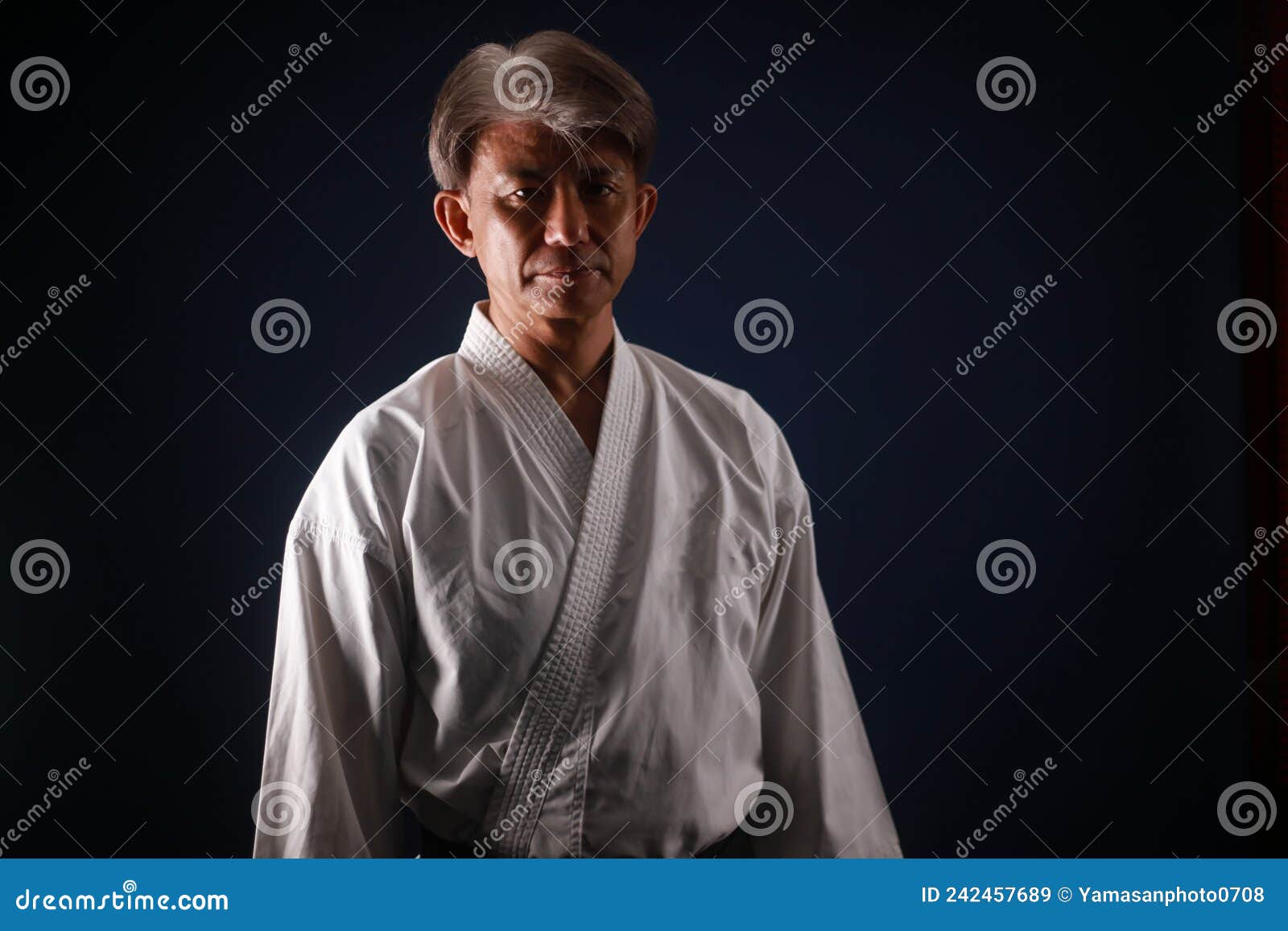 Man doing karate stock image. Image of person, training - 242457689