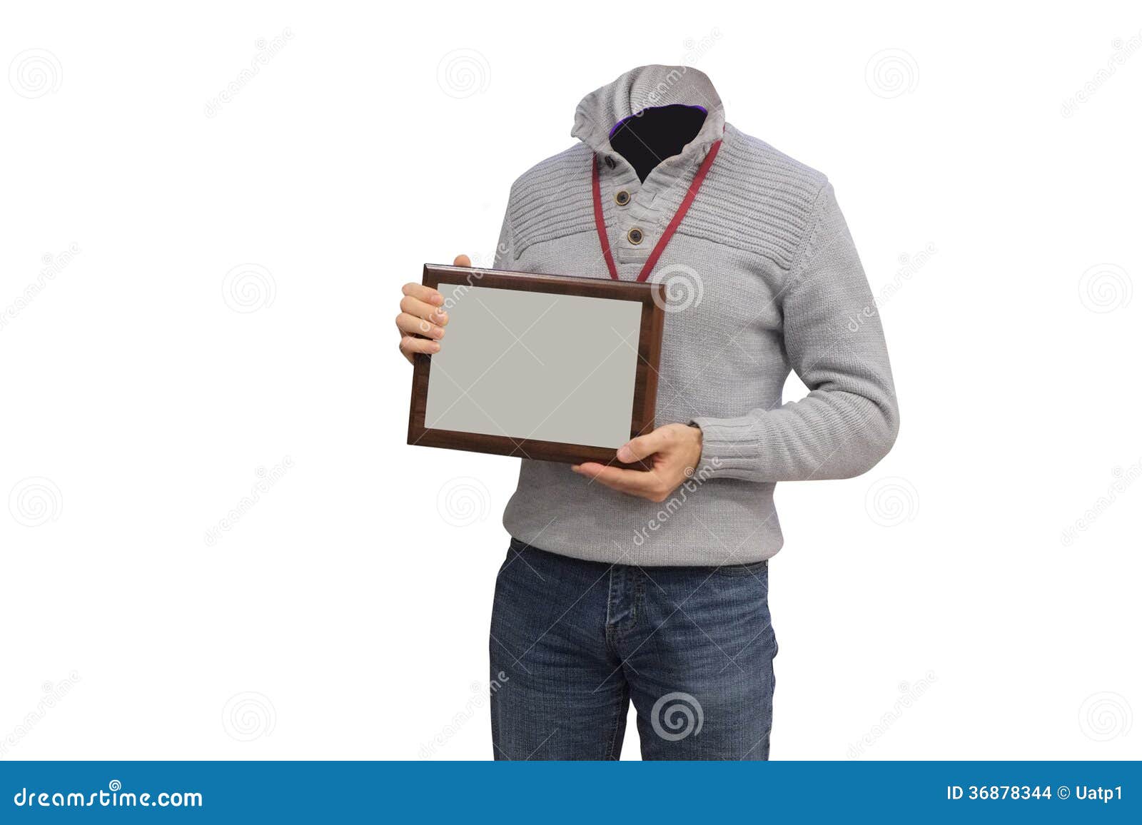 The Image of Man. His Silhouette Performed without a Head Stock Photo ...