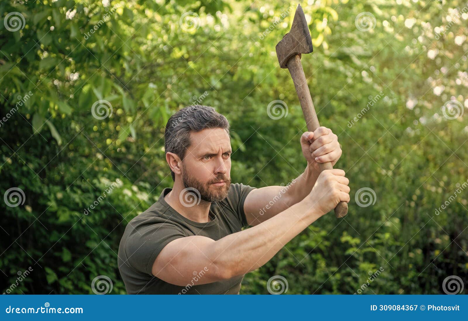 Image of Man Hit with Axe. Man Hit with Axe. Man Hit with Axe Wearing ...