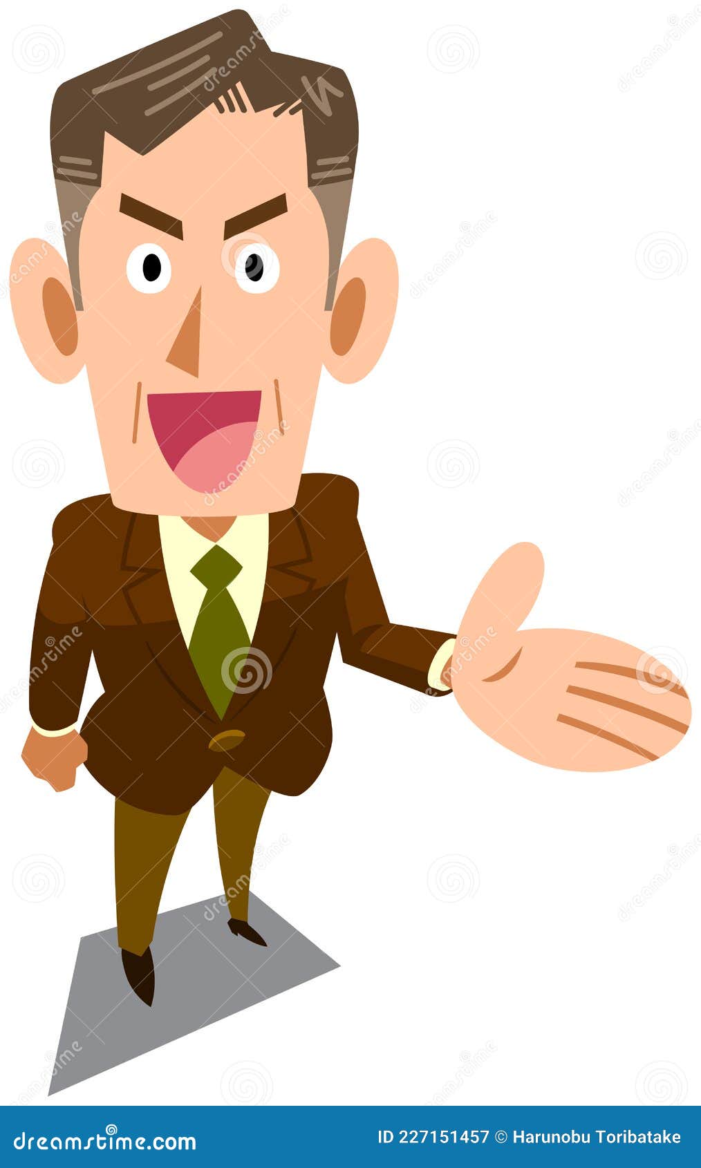 A Man In Managerial Positions To Introduce Cartoon Vector ...