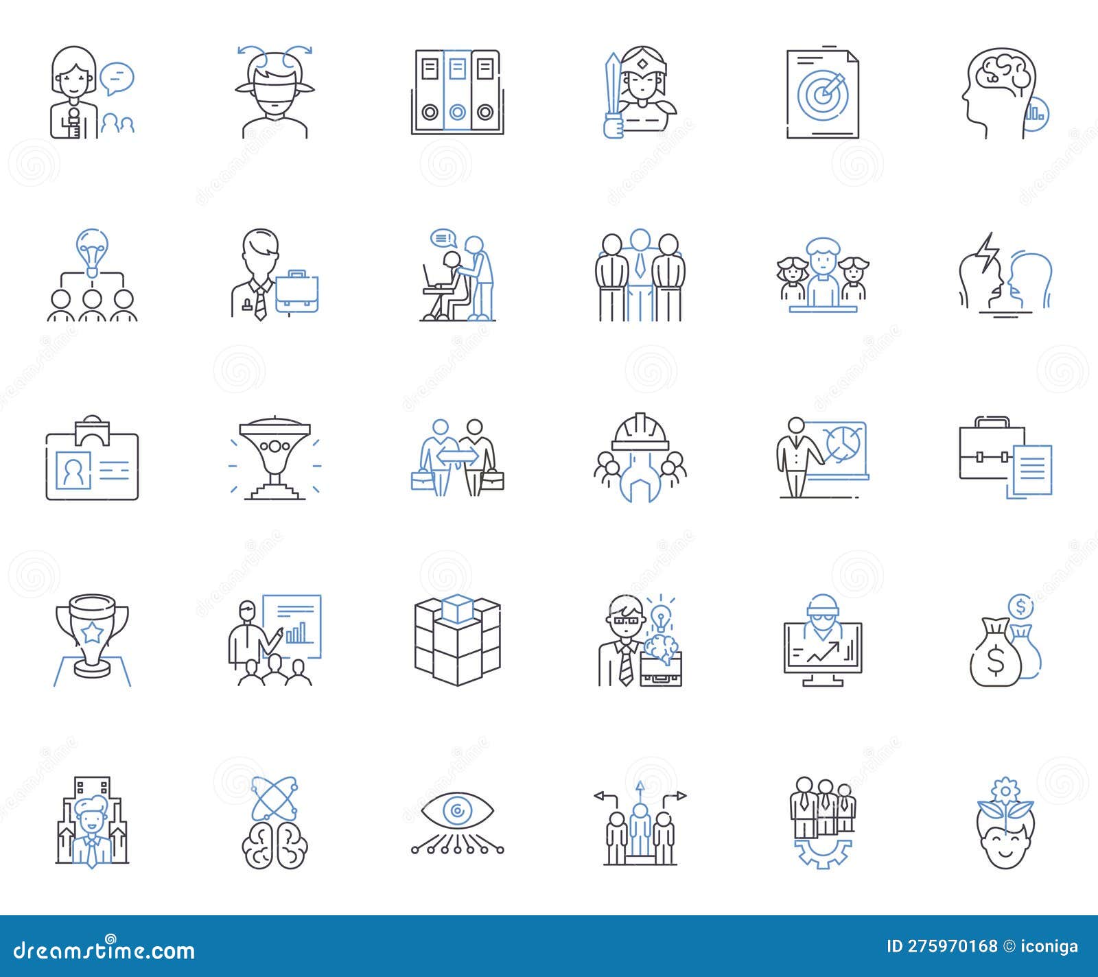 Image Management Line Icons Collection. Categorization, Manipulation ...