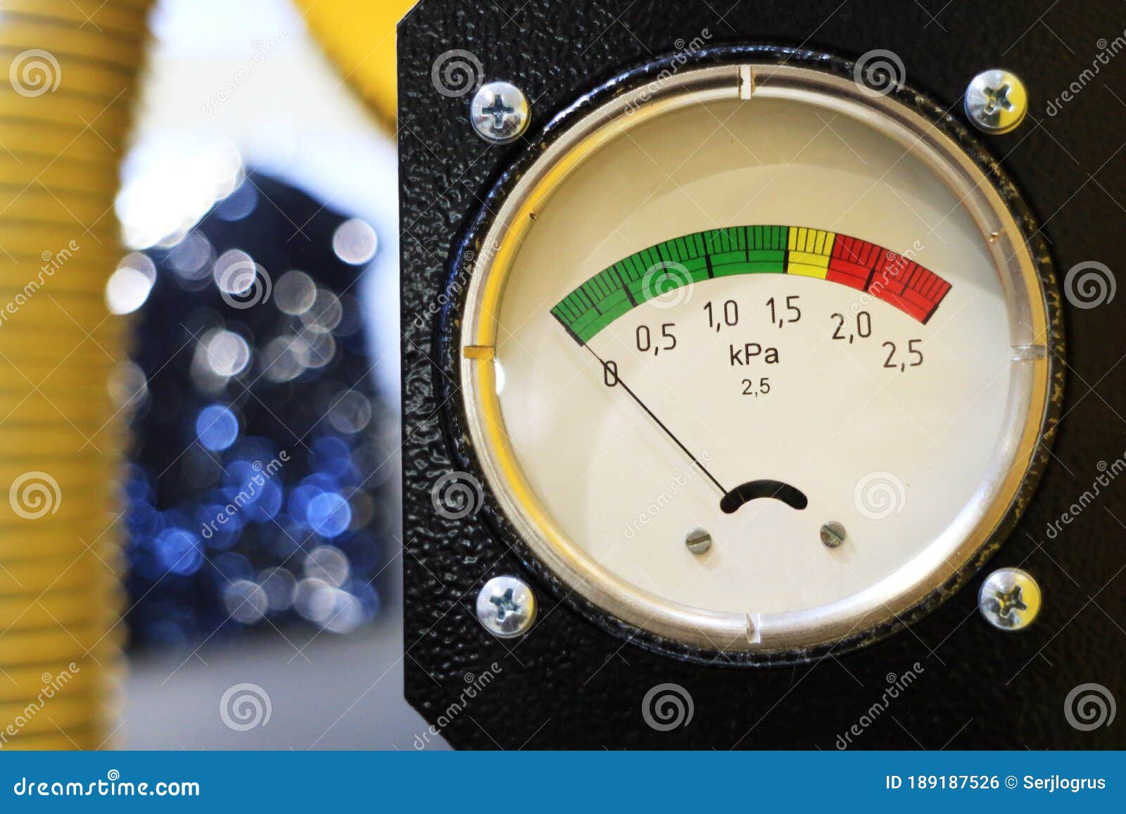 The Image of a Manometer. the Scale of the Manometer Stock Photo ...