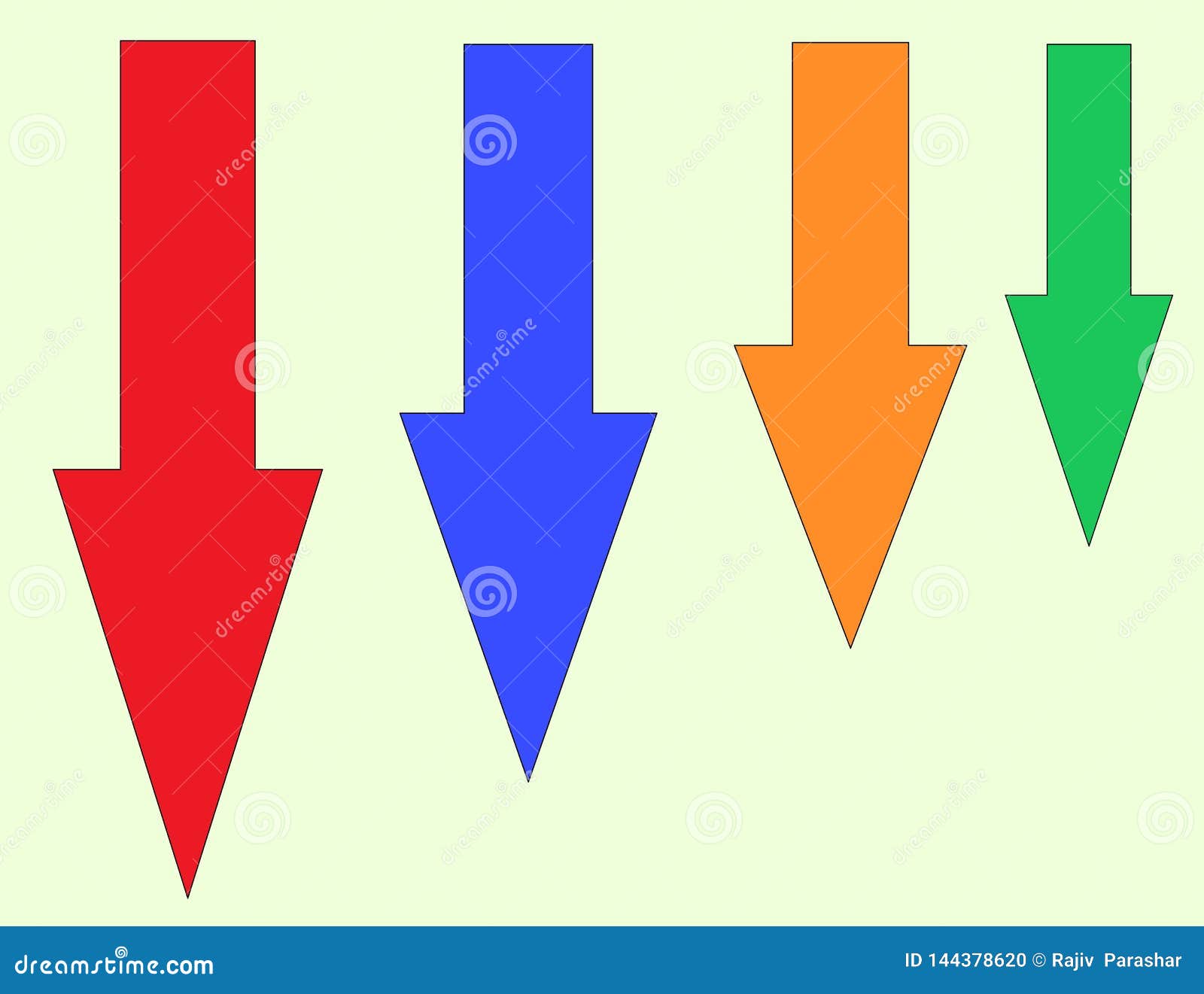 Many Arrow Cursors Mouse Clicking Red Bid Text Royalty-Free Stock Photo ...