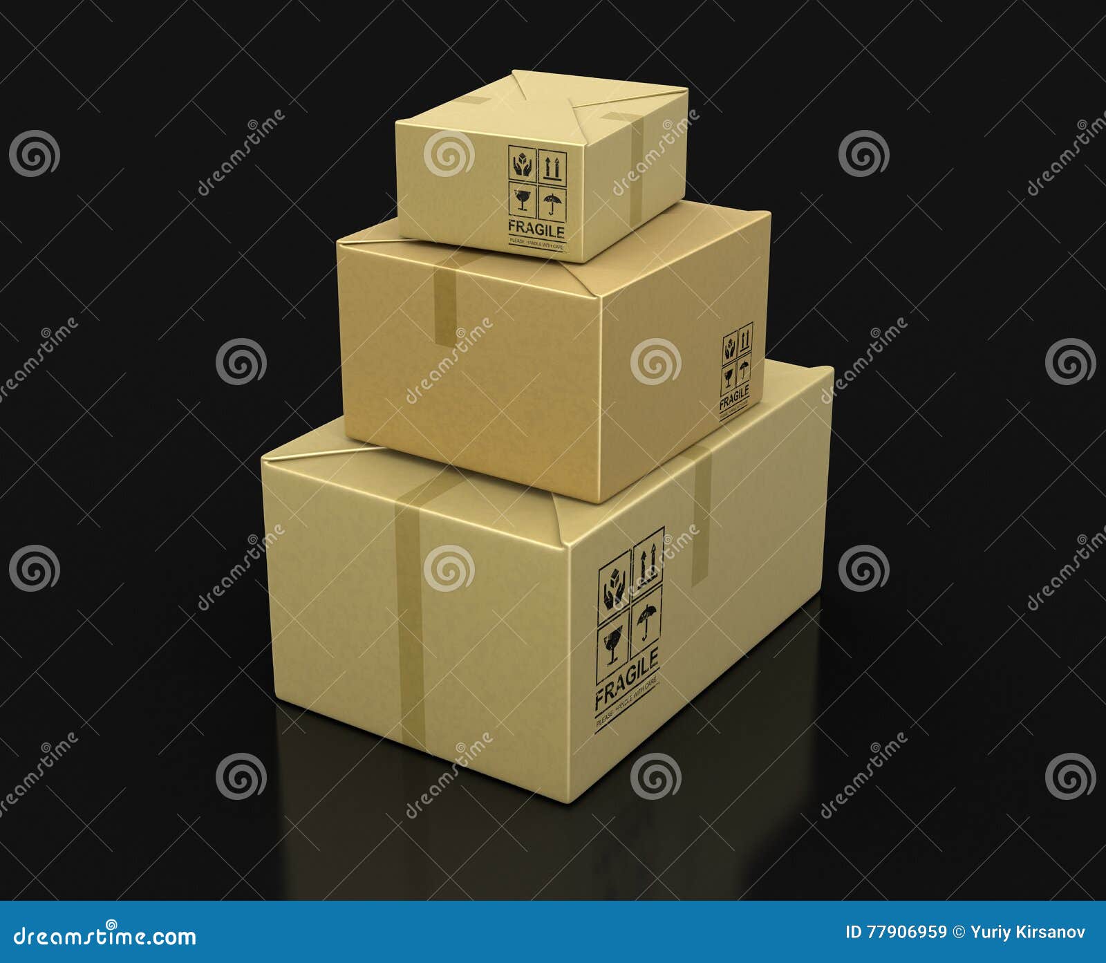 Image of Many packages stock illustration. Illustration of mail - 77906959