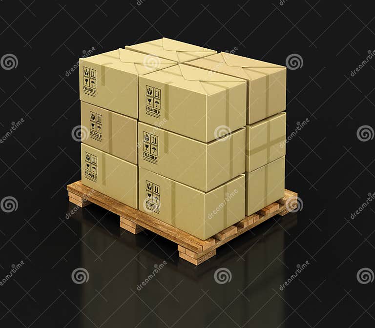 Image of Many packages stock illustration. Illustration of dimensional ...