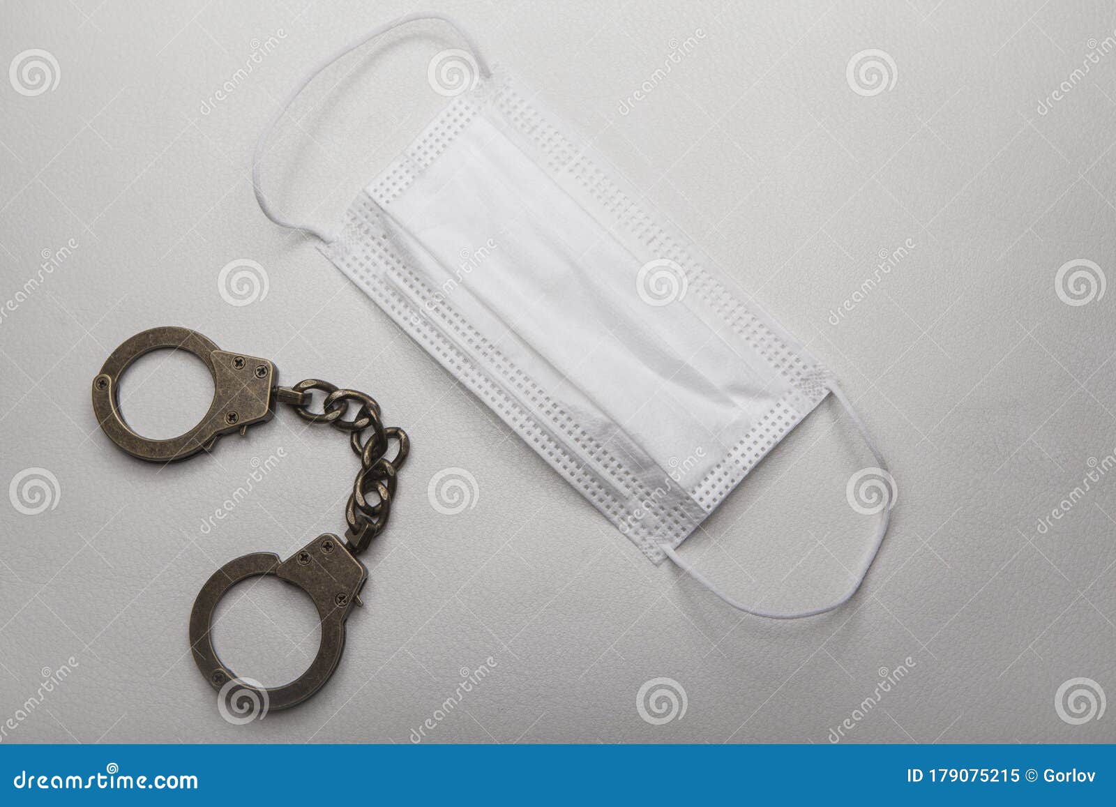 Image of Mask Handcuff White Background Stock Image - Image of doctors ...