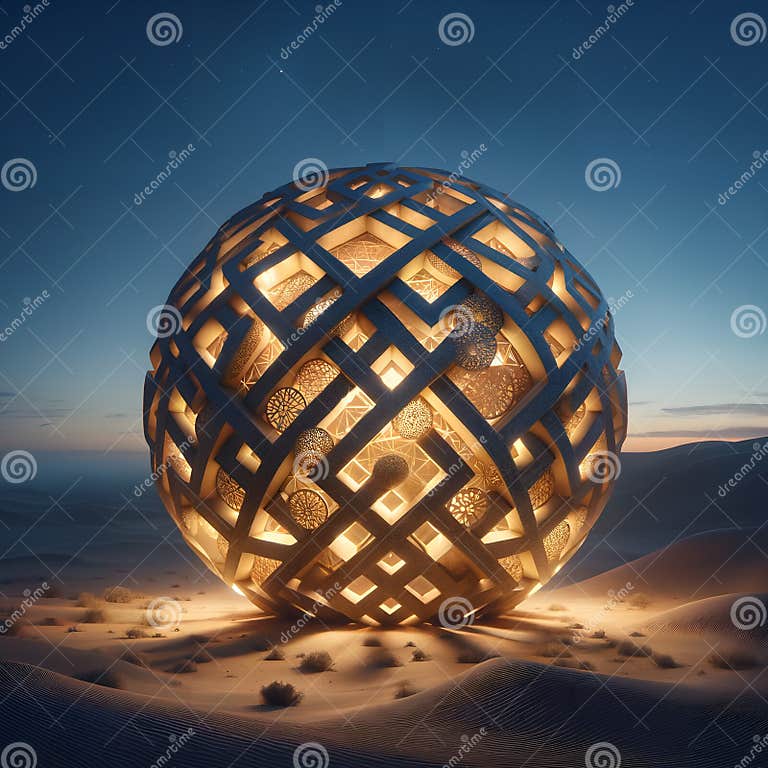A Spherical Structure Intricately Patterned with Sacred Geometry ...