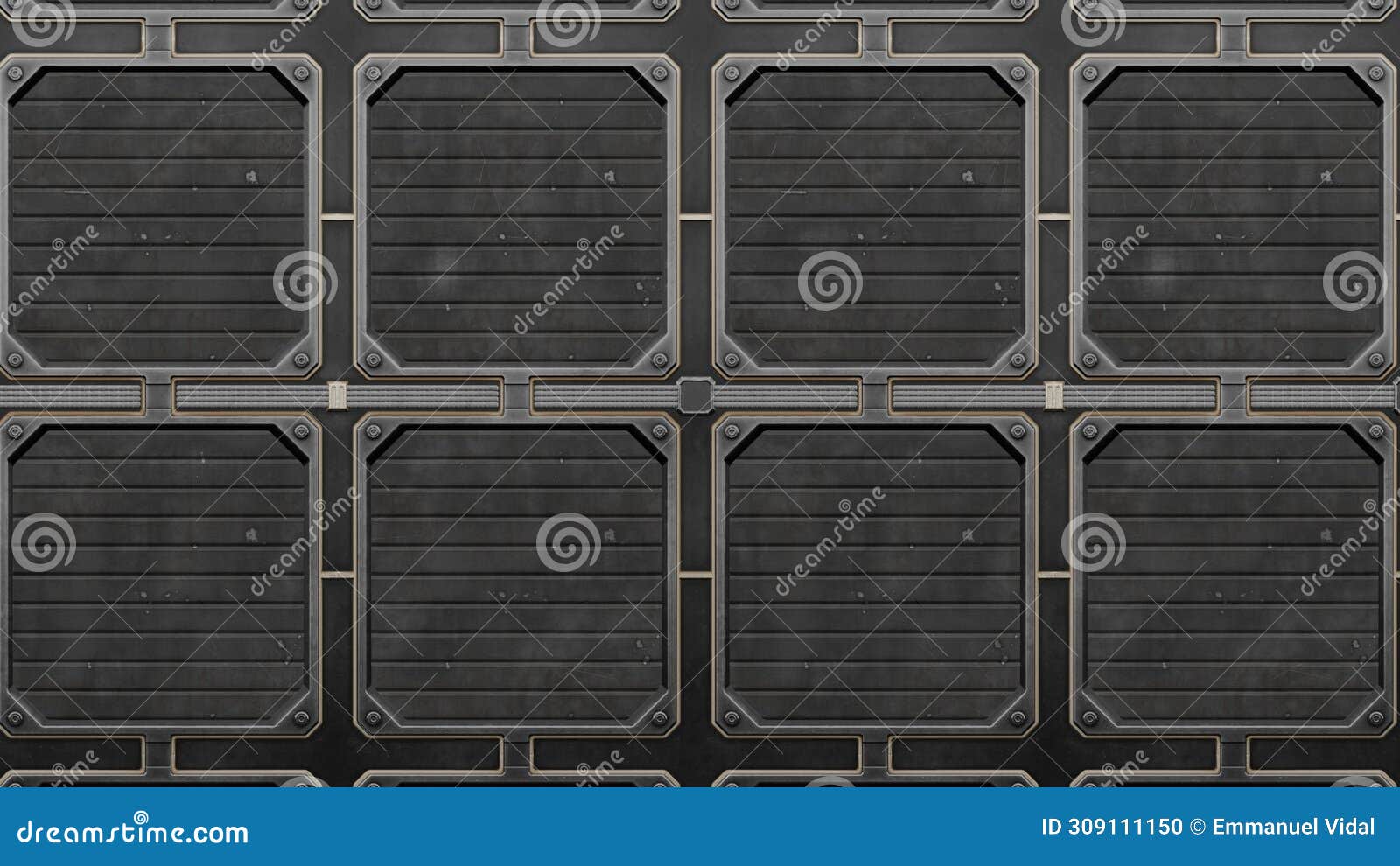 Texture Material Background Sci-Fi Panel Dark 1 Stock Illustration ...
