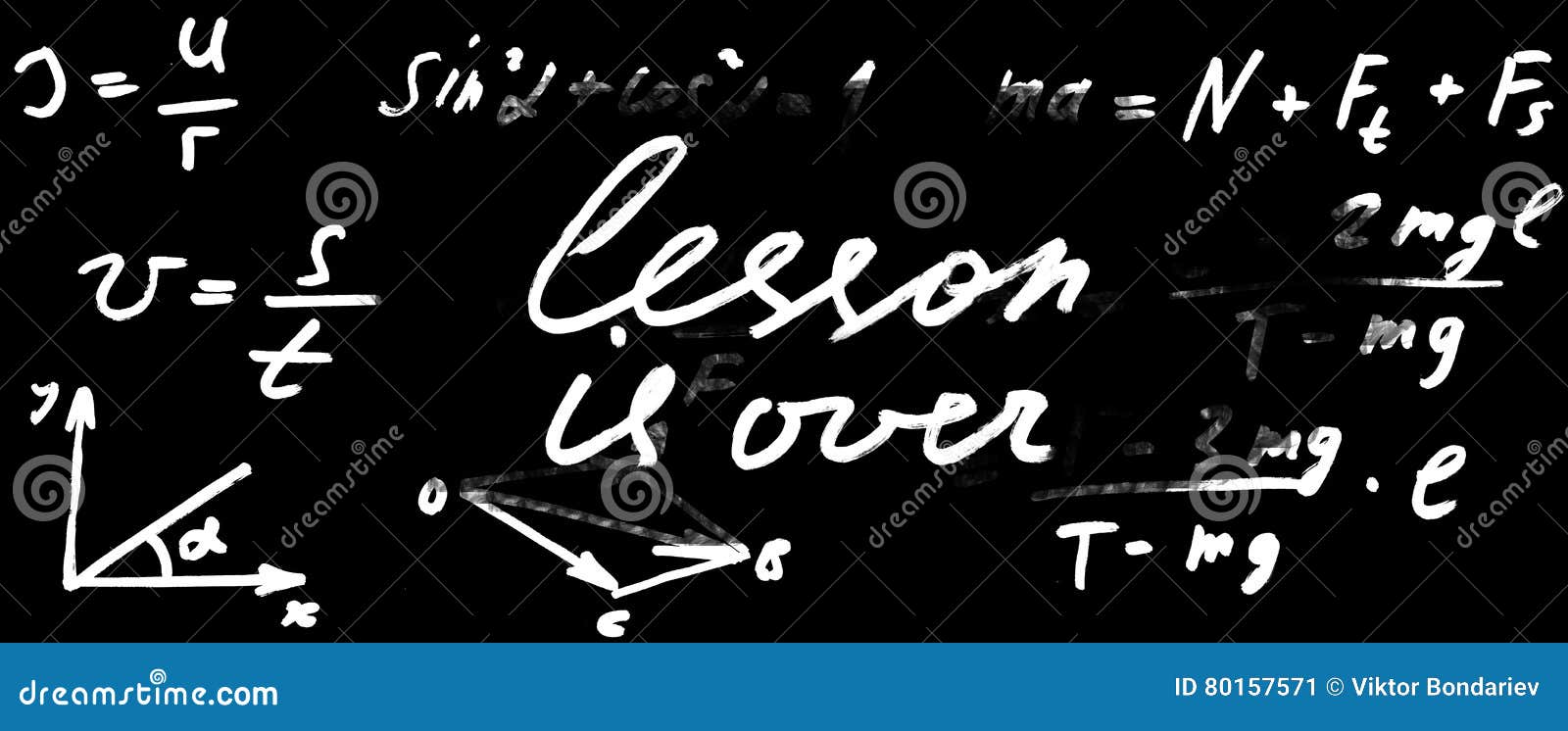 Image of Math Formulas on Whiteboard Close-up Stock Illustration ...