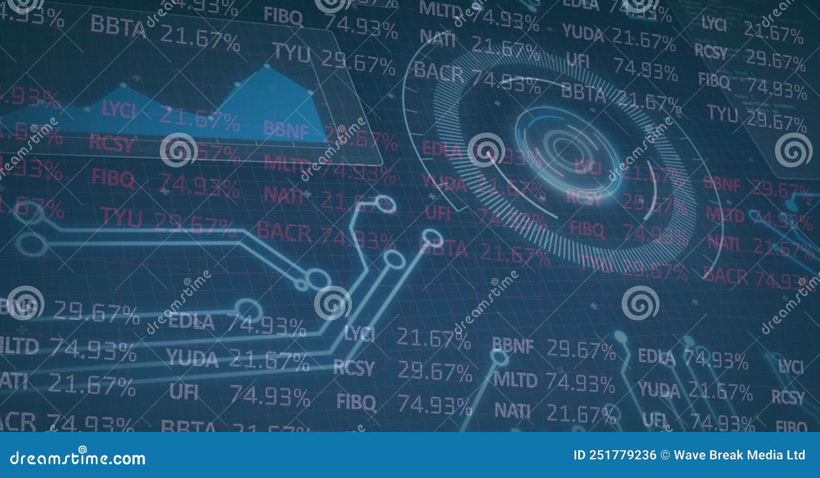 Image of Mathematical Human Stock Market Data and Stock Illustration ...