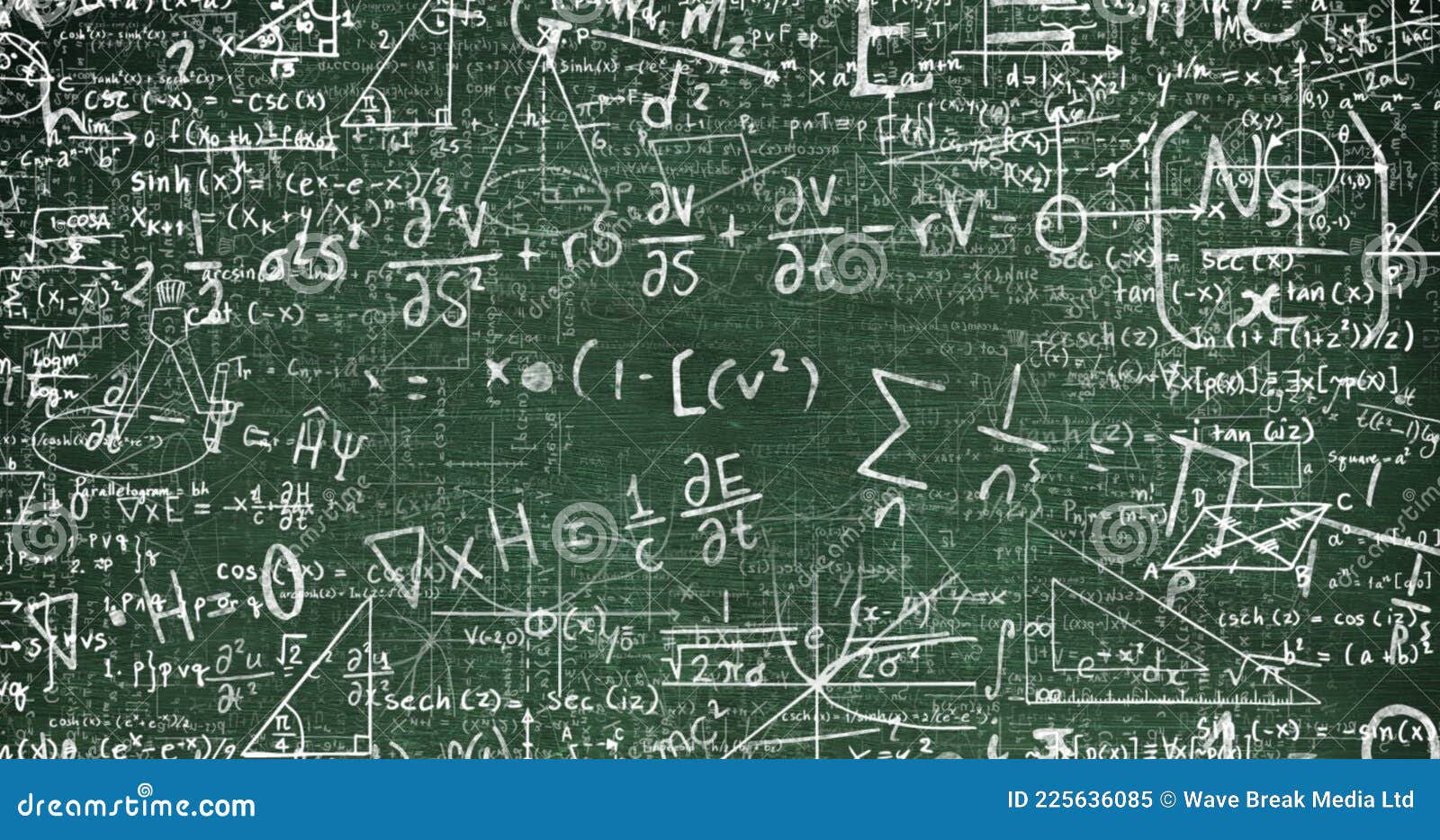 Image of Maths Text Moving Over Mathematical Equations Stock ...