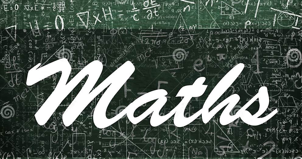 Image of Maths Text Moving Over Mathematical Equations Stock ...