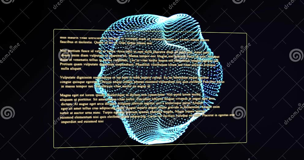 Image of Mech of Connections, Digital Data Processing Over Screen Stock ...