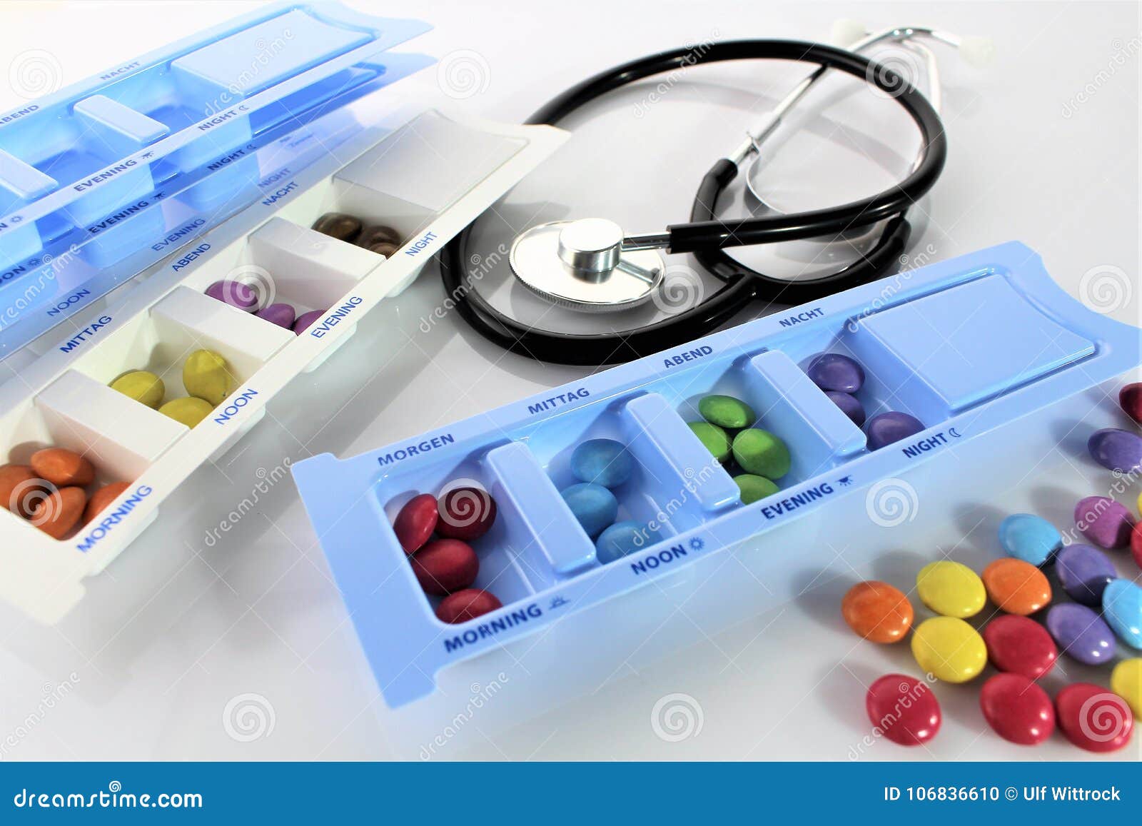 An Image of a Medication Box Stock Photo - Image of healthy, pillbox ...