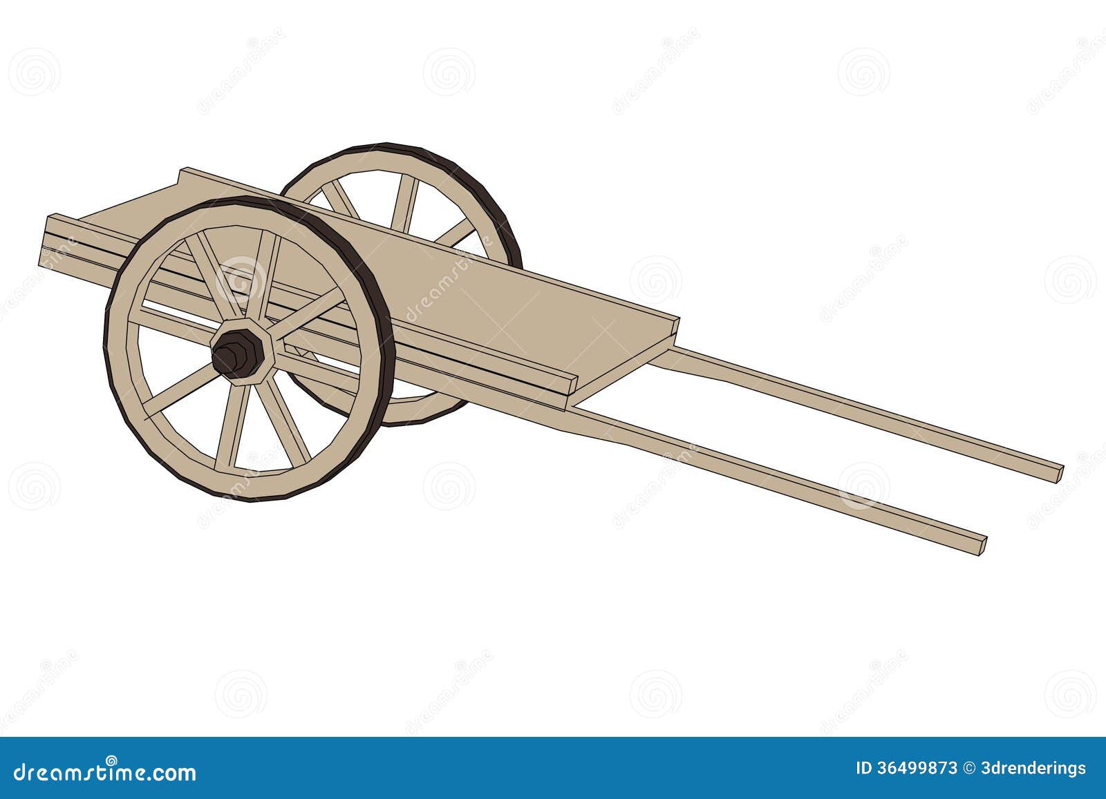 Image of medieval cart stock illustration. Illustration of sketch ...