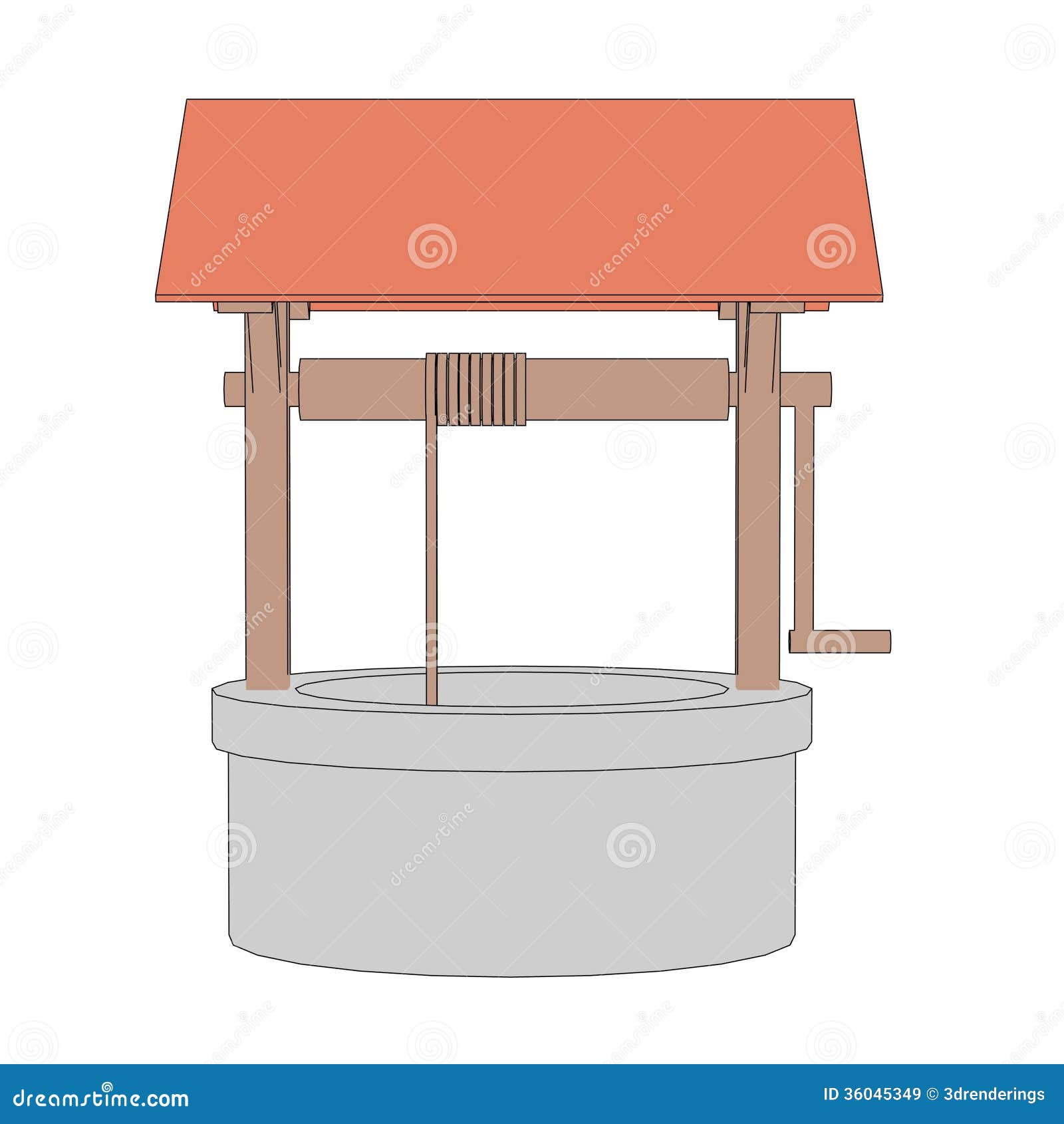 Image of medieval well stock illustration. Illustration of drawing ...